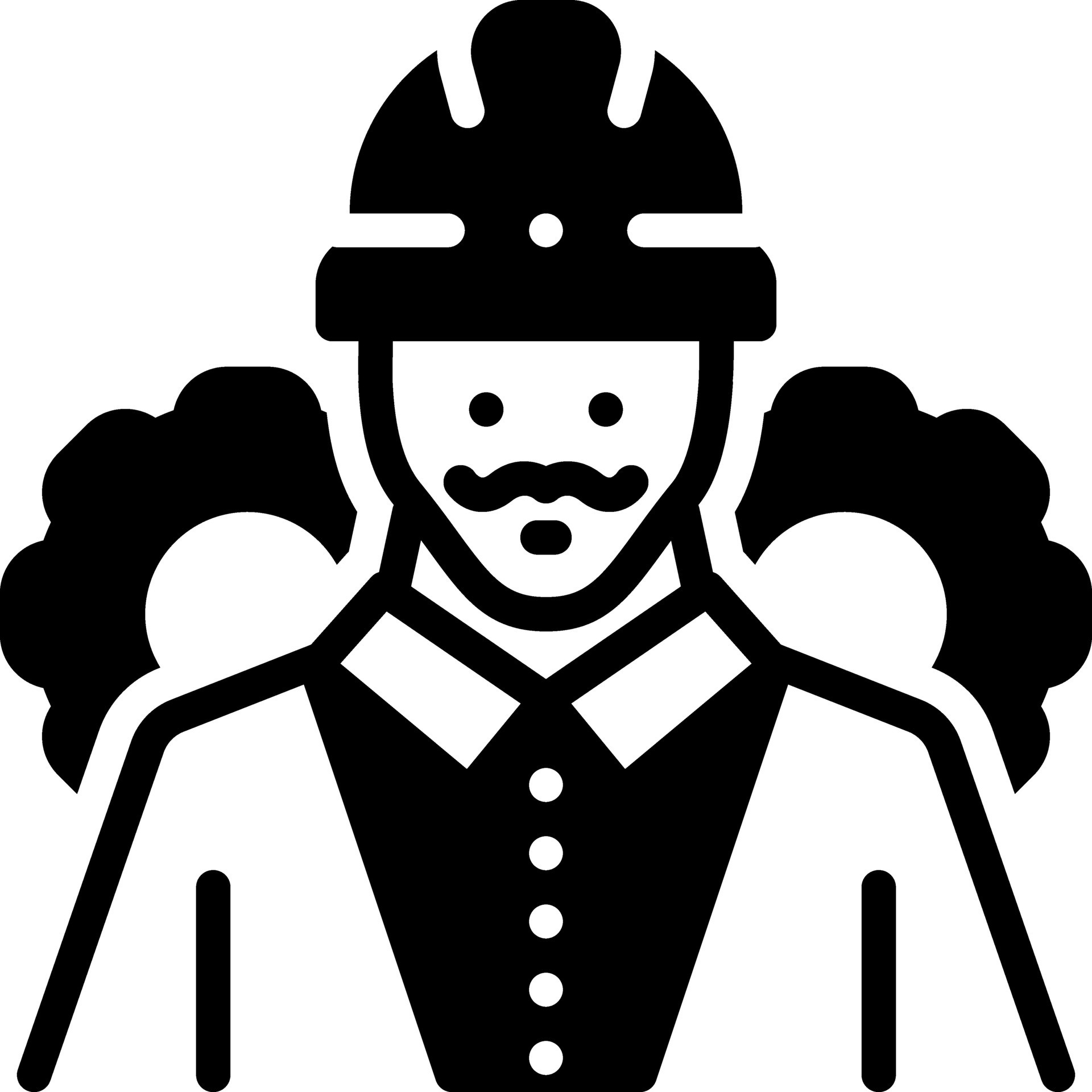 Solid black icon for engineer 41921693 Vector Art at Vecteezy
