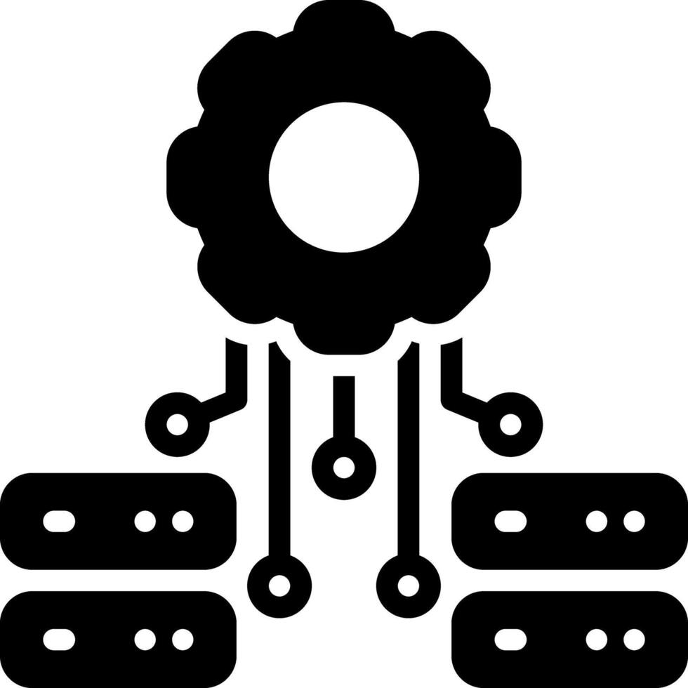 Solid black icon for data 41921814 Vector Art at Vecteezy