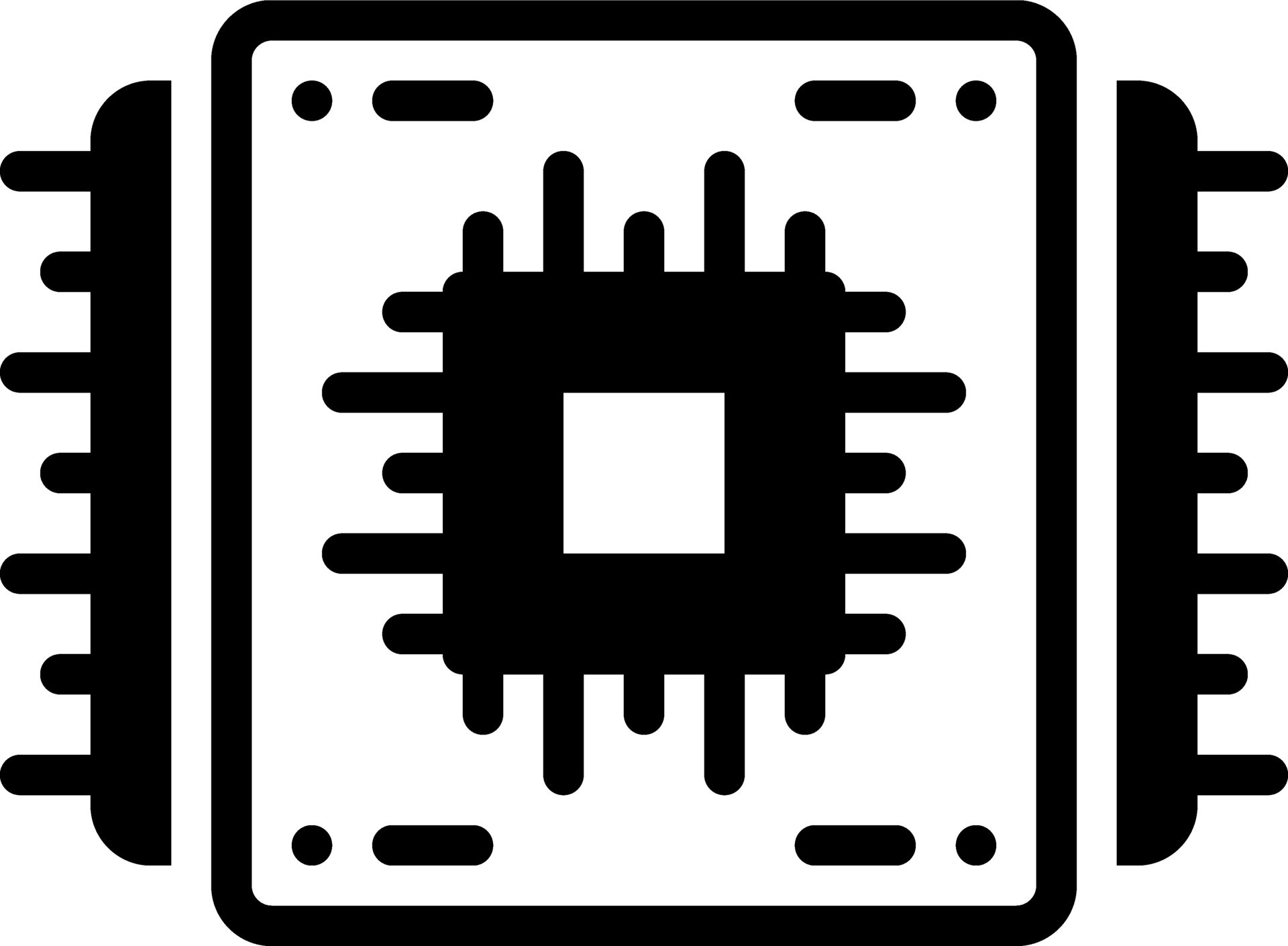 Vector solid black icon for embedded 41921914 Vector Art at Vecteezy