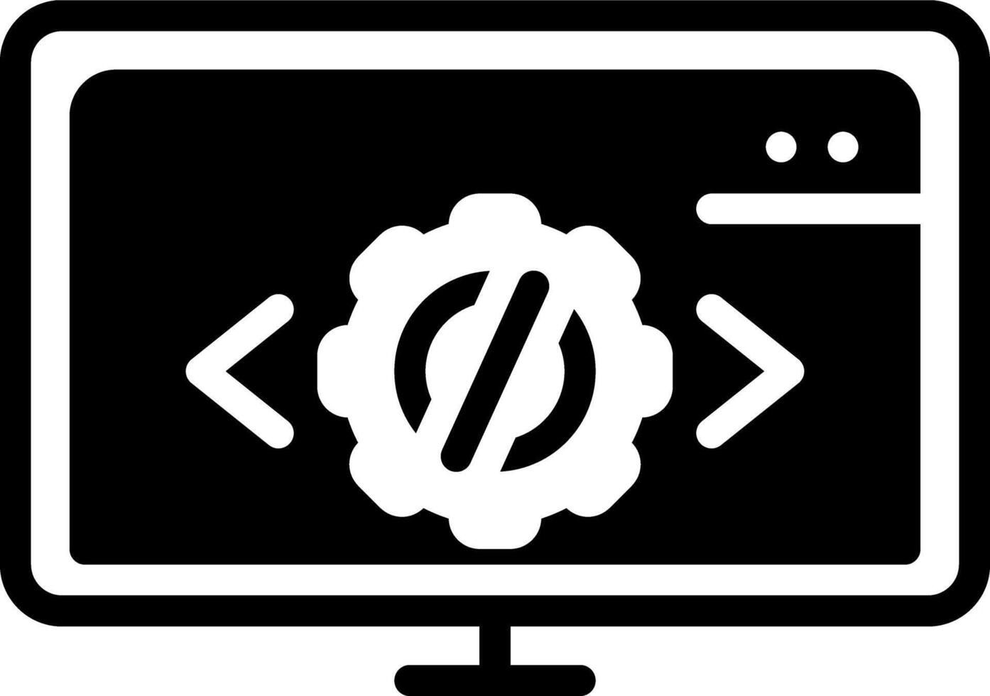 Solid black icon for development 41922252 Vector Art at Vecteezy