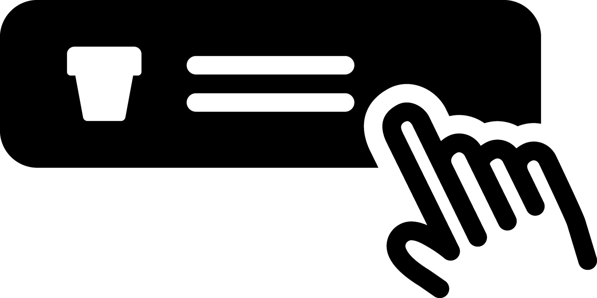 Solid black icon for delete button 41922595 Vector Art at Vecteezy