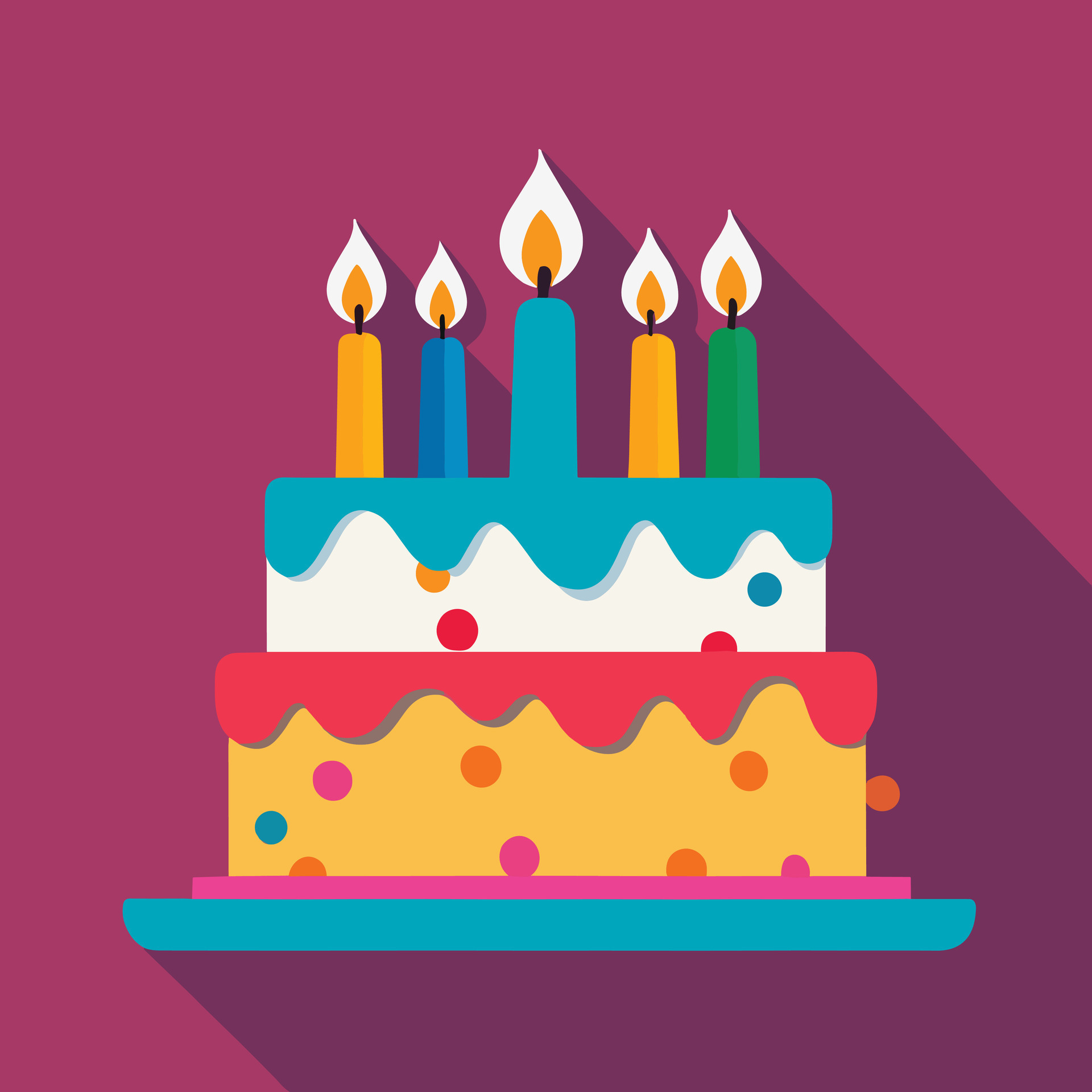 Birthday Cake Clip Art Vector Illustration 41927591 Vector Art At Vecteezy