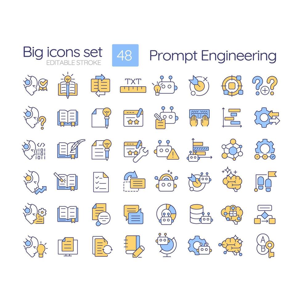 Prompt Engineering Rgb Color Icons Set Design Instructions Test And Optimize Tasks Chatbot