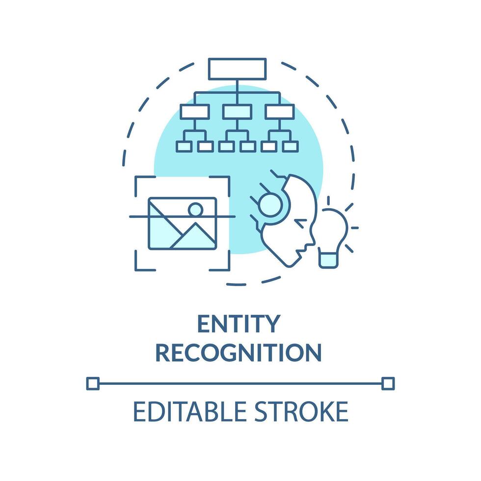 Entity Recognition Soft Blue Concept Icon Image Recognition