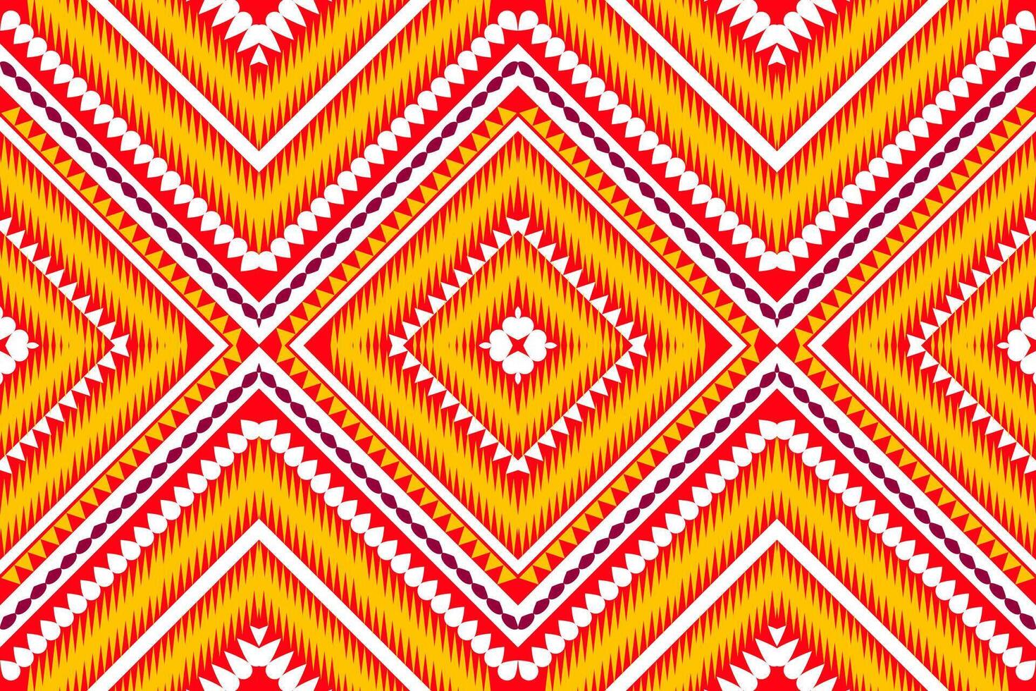 Seamless fabric pattern, abstract geometric triangle wave zigzag ikat ...