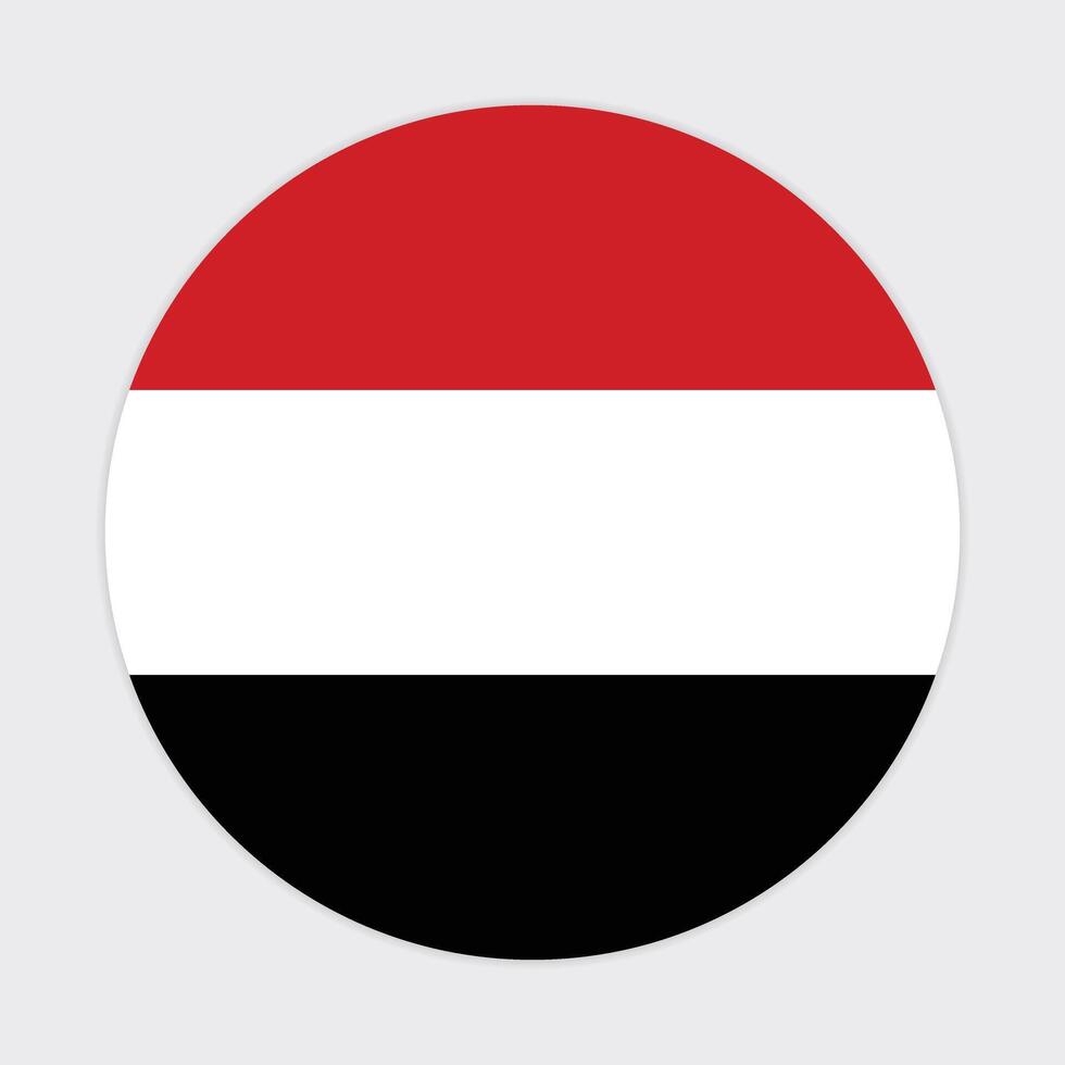 Yemen Flag Vector Icon Design Yemen Circle Flag Yemen Of Yemen Flag