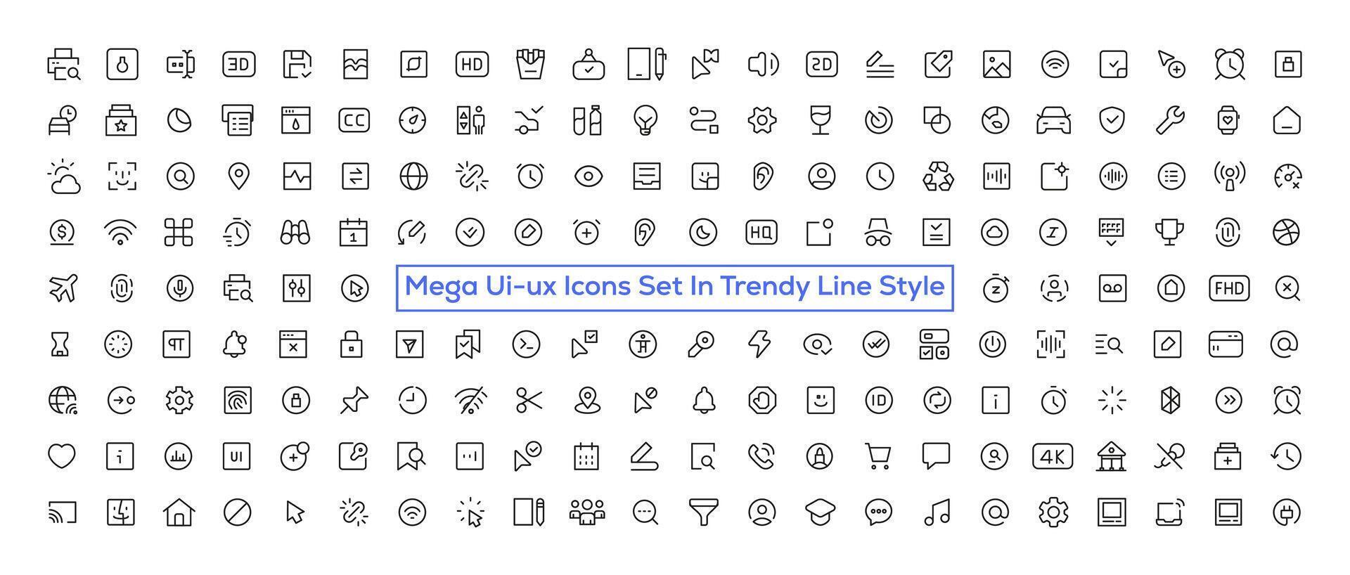 Mega set of ui ux icons, user interface icon set collection 41934752 ... Mega set of ui ux icons, user interface icon set collection 41934752 ...