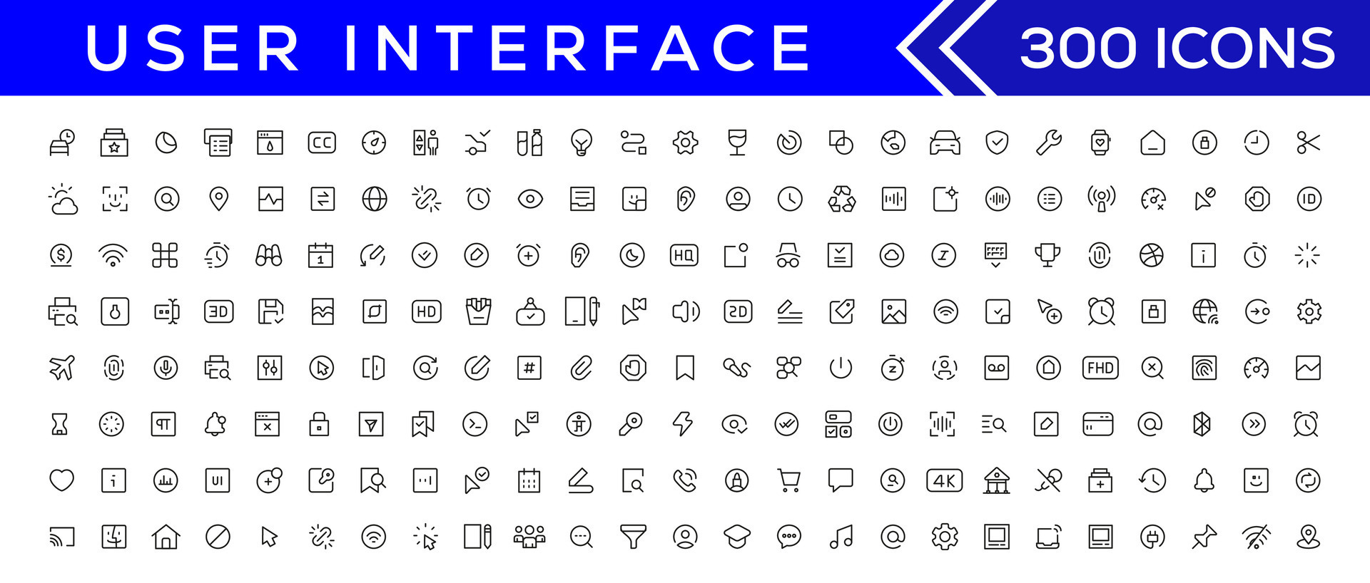 Mega set of ui ux icons, user interface icon set collection 41934783 Vector Art at Vecteezy