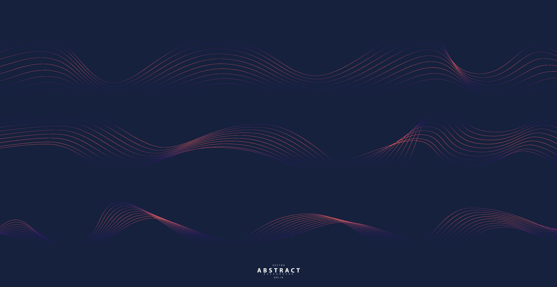 Abstract Technology Backgrounds By Wave Lines Background. Curve Modern