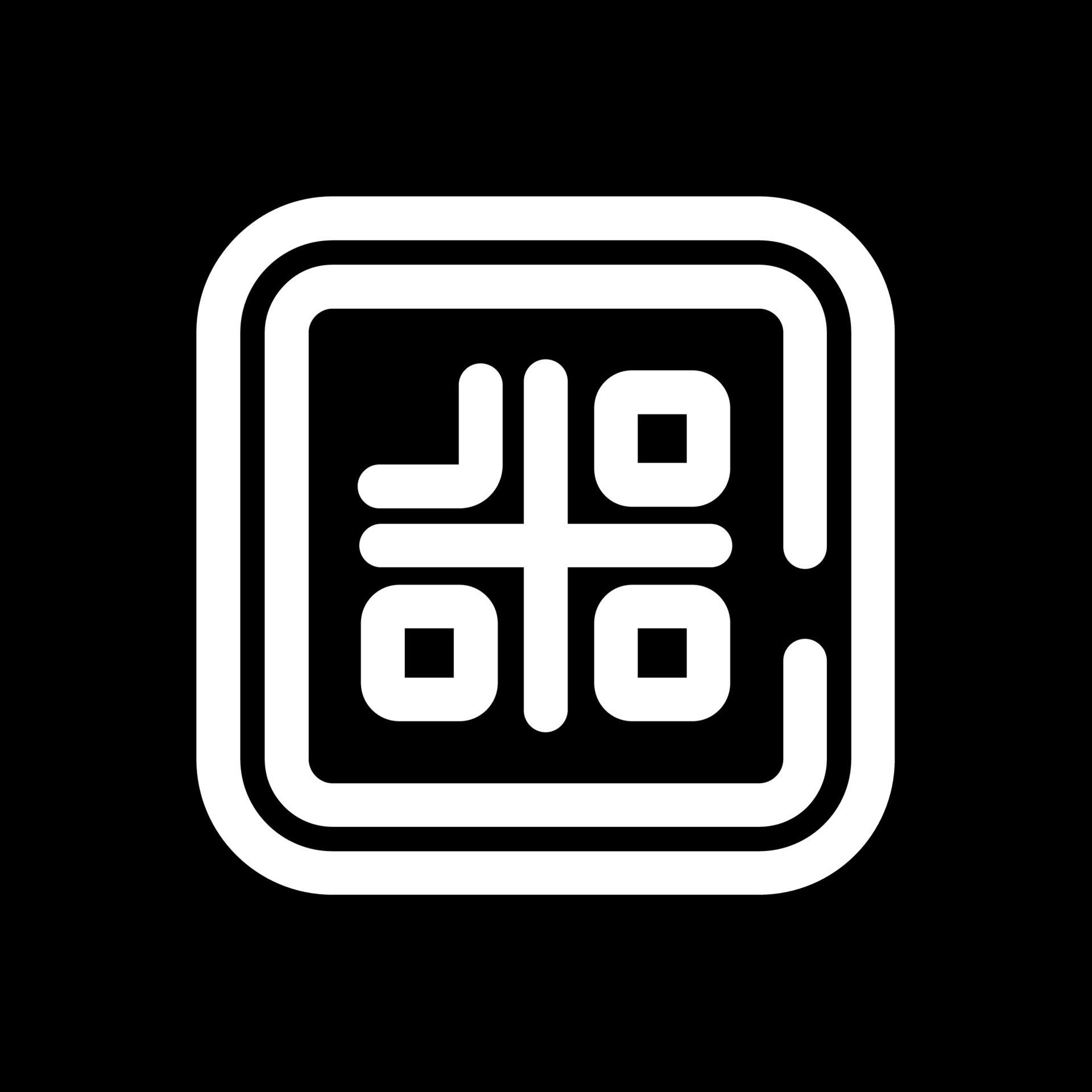 Qr code Line Inverted Icon 41942731 Vector Art at Vecteezy