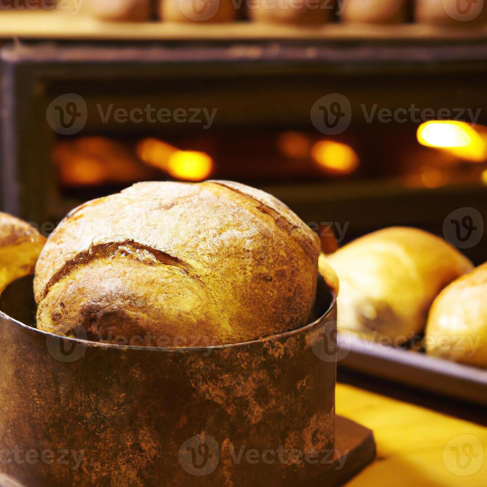 Ai Generated Airy Homemade Crispy Bread Baked Goods From The Oven Fresh Hot Ai Generated