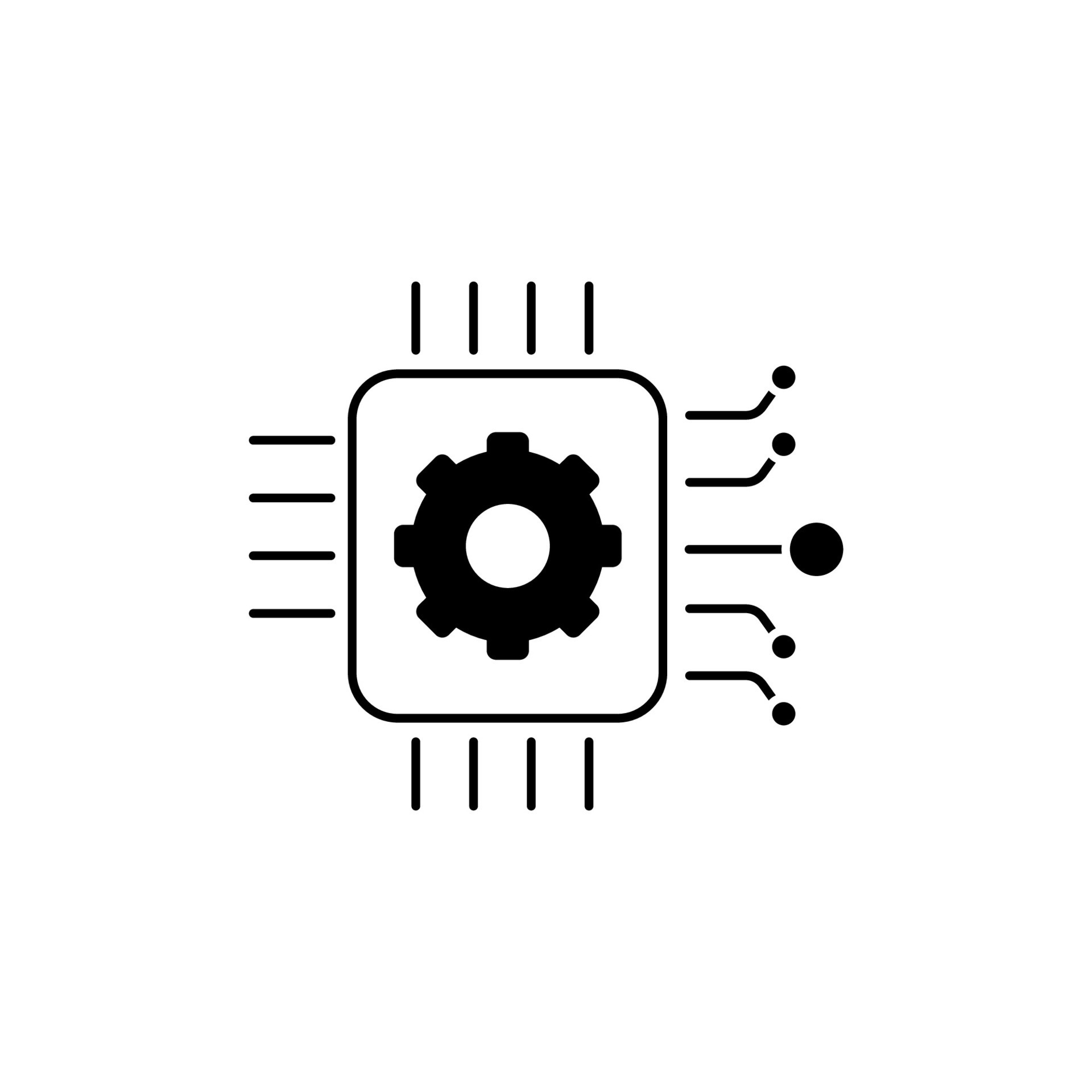 machine learning concept line icon. Simple element illustration ...