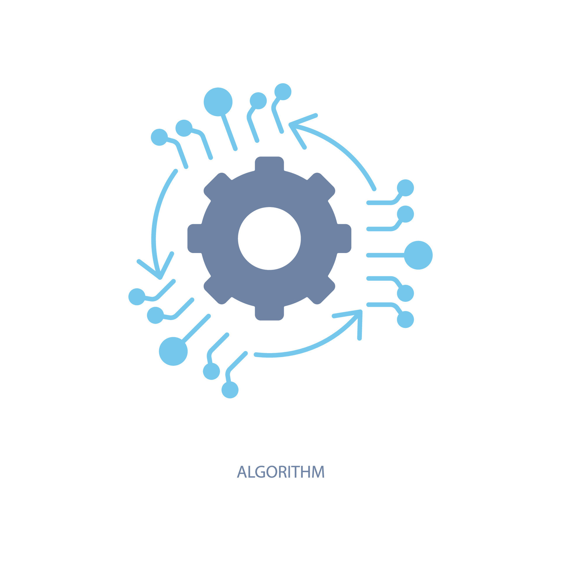 Algorithm Concept Line Icon Simple Element Illustration Algorithm
