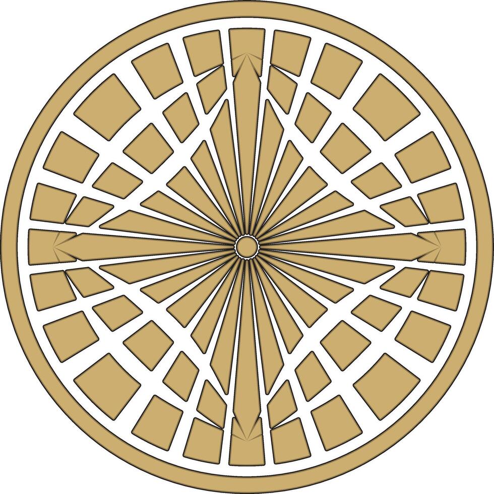 Vector Golden Geometric Circle Abstract Circular Pattern 41945957