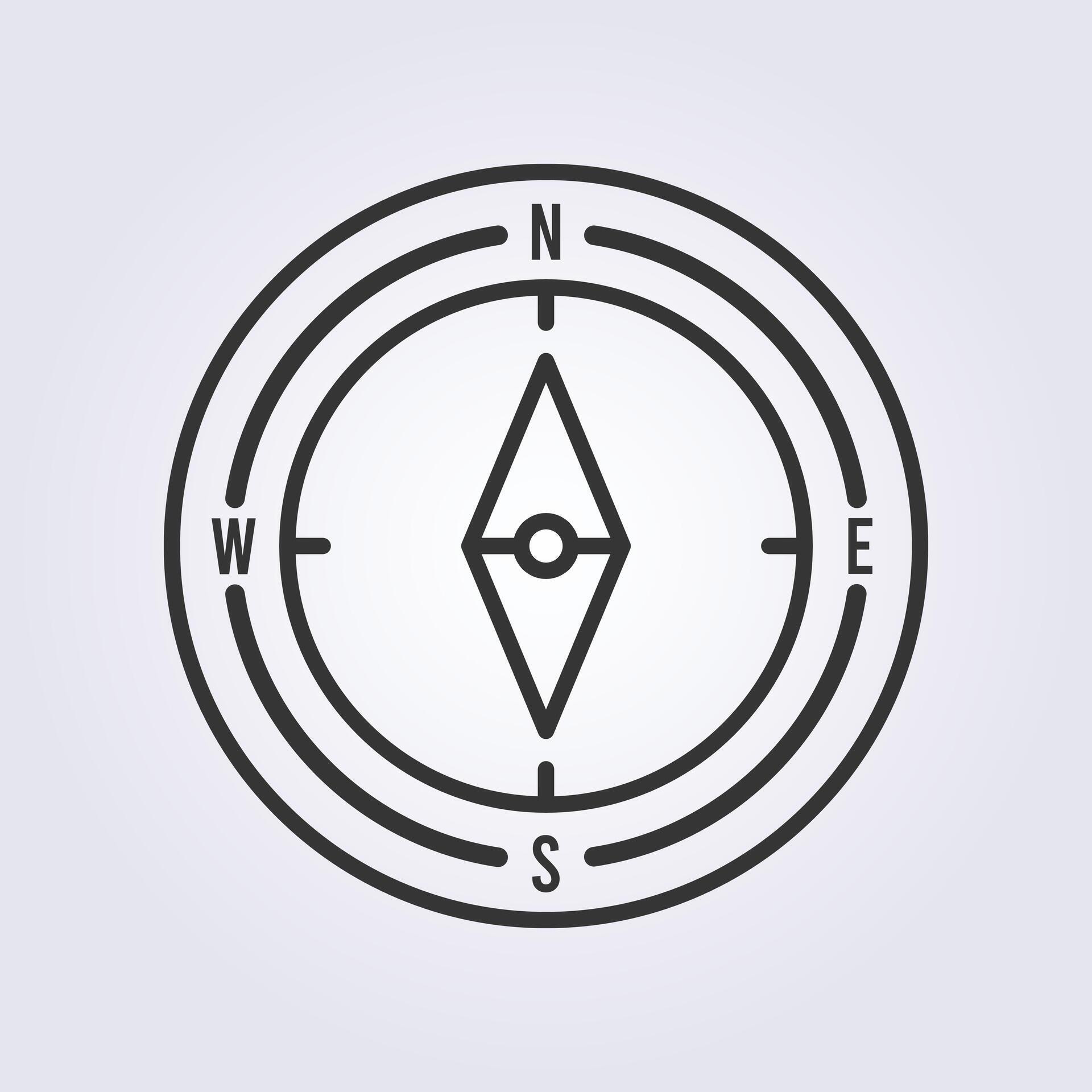 Outline Compass Icon Vector Logo Design 41946144 Vector Art At Vecteezy