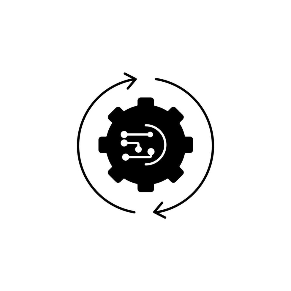 automation concept line icon. Simple element illustration. automation ...