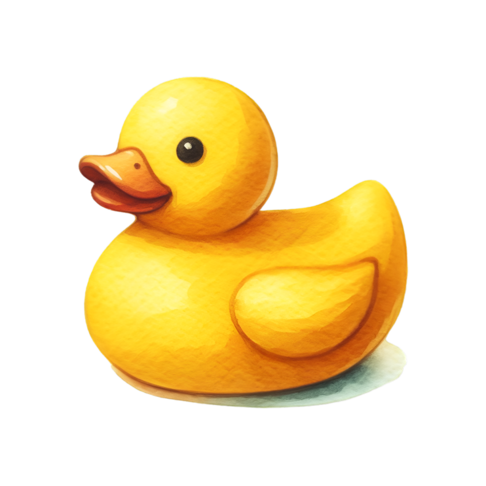 Ai Generated A Bright Yellow Rubber Duck Toy 41949061 Png