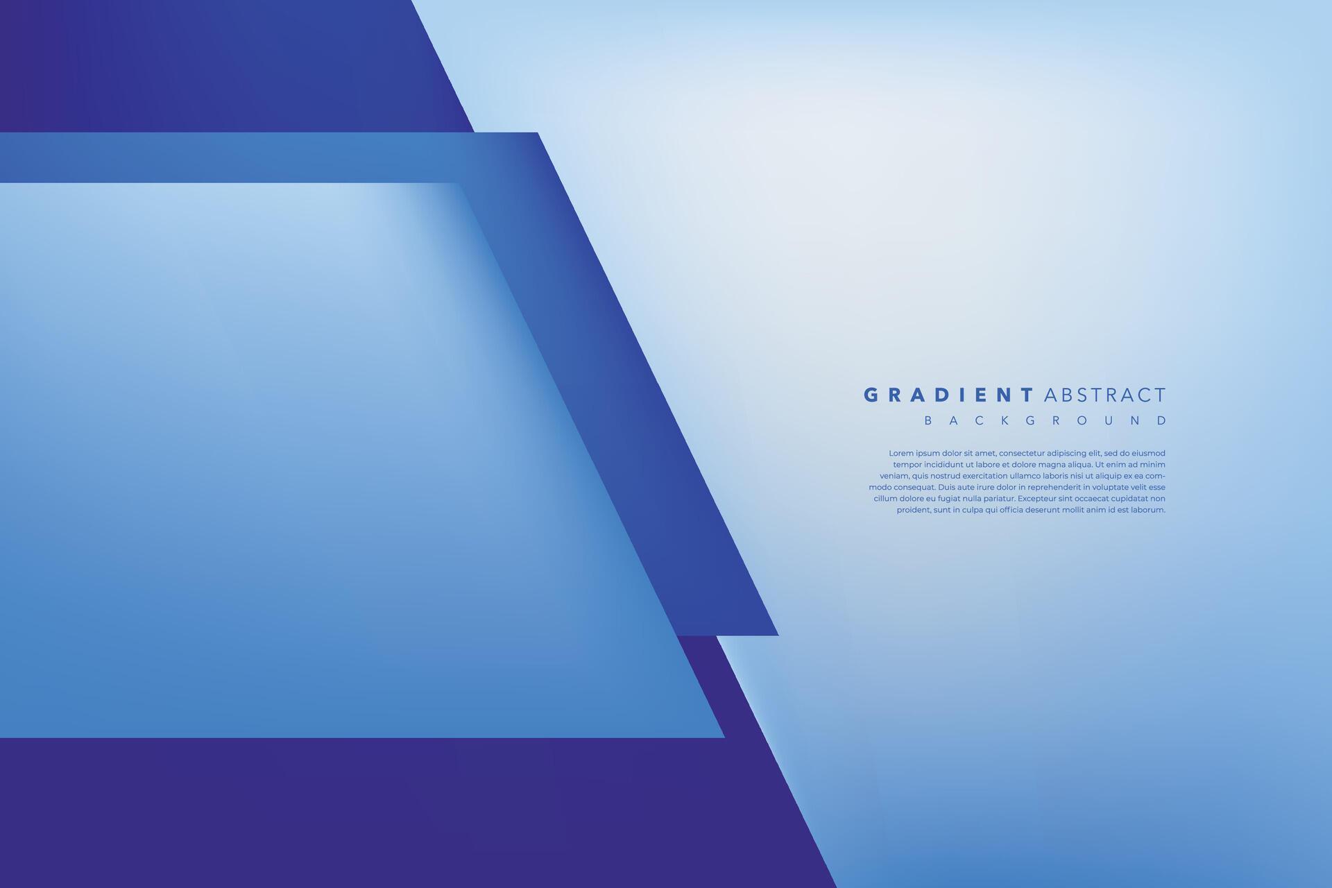blue gradient abstract background banner with modern and geometric shapes. 41952336 Vector Art ...