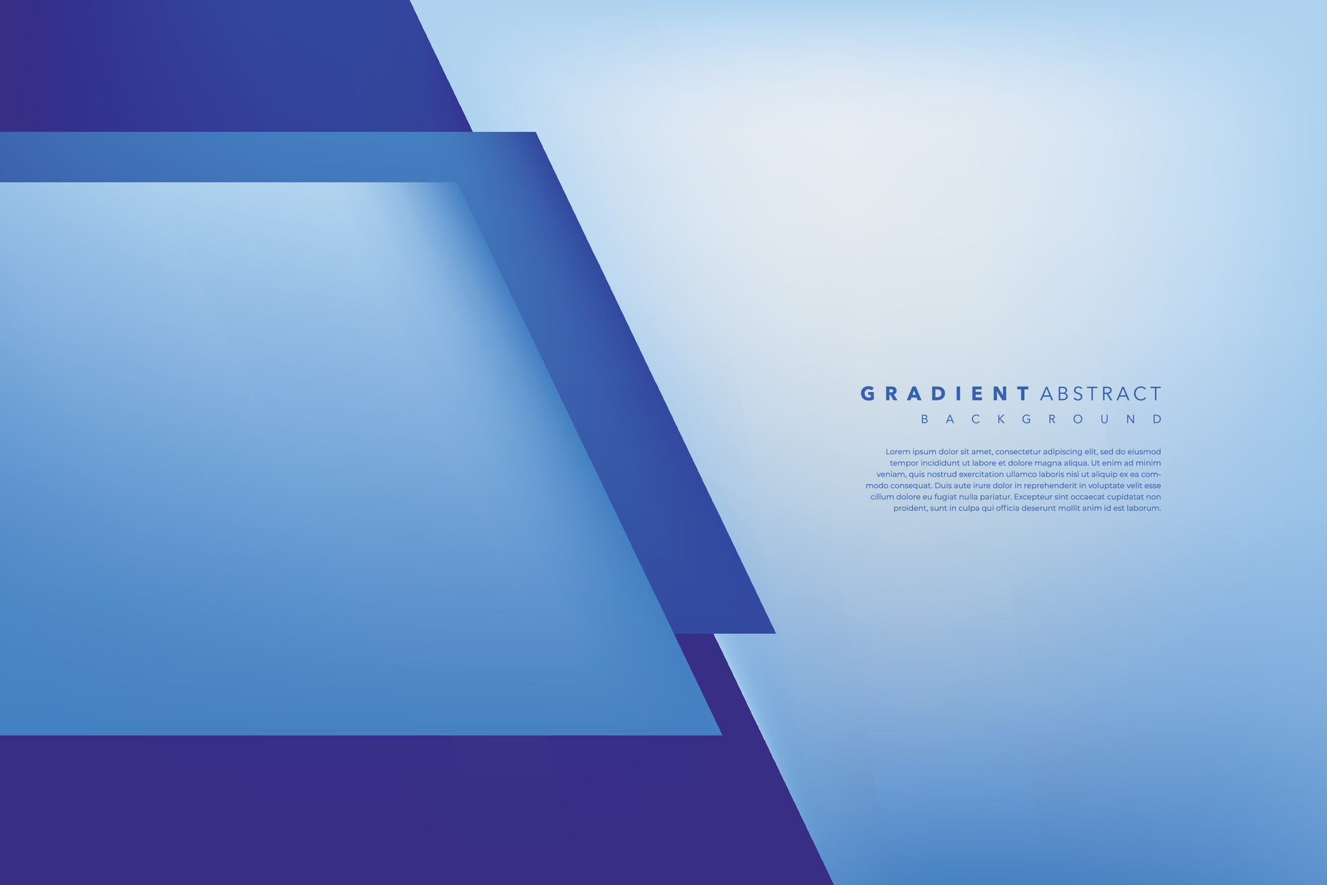blue gradient abstract background banner with modern and geometric shapes. 41952336 Vector Art ...