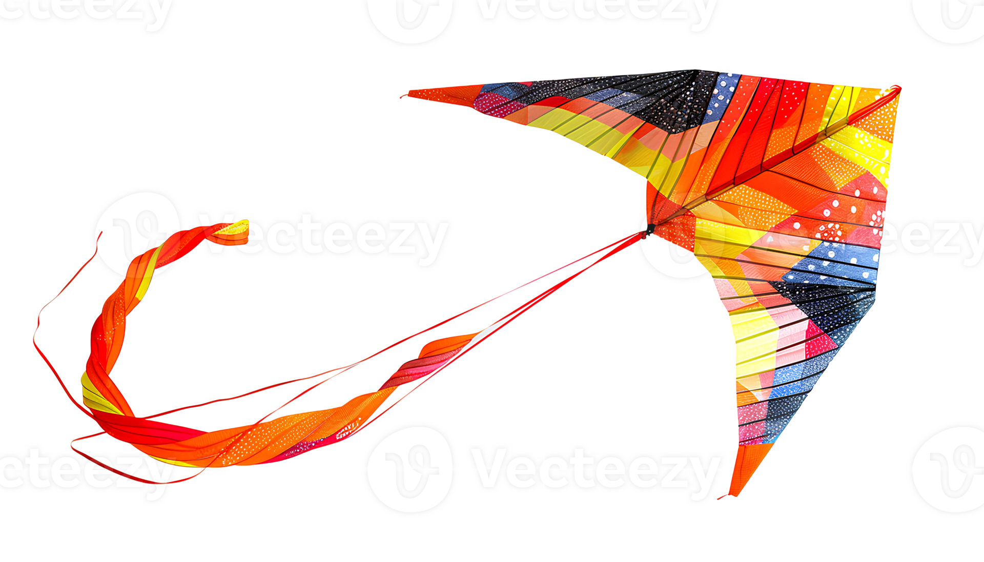 AI generated kite png. flying kite png. colorful kite isolated. kite with wings 41956973 PNG