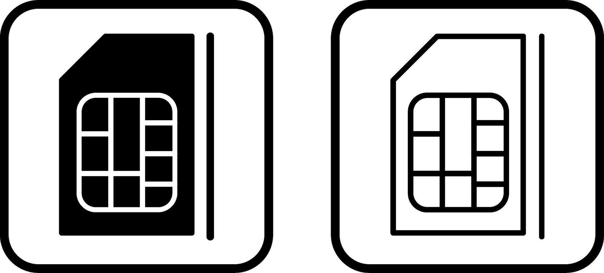 Sim Card Vector Icon 42013822 Vector Art At Vecteezy