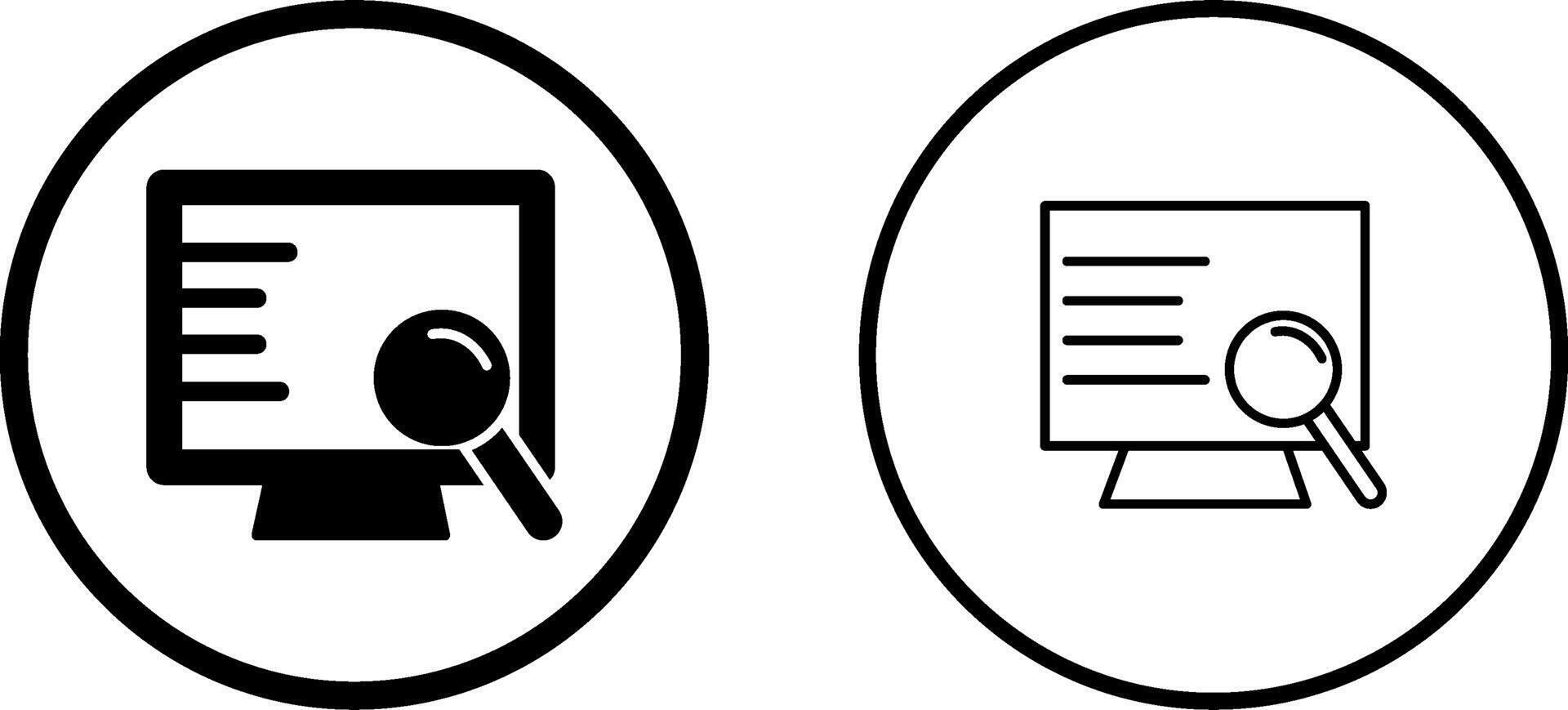 Computer Search Vector Icon 42022350 Vector Art at Vecteezy