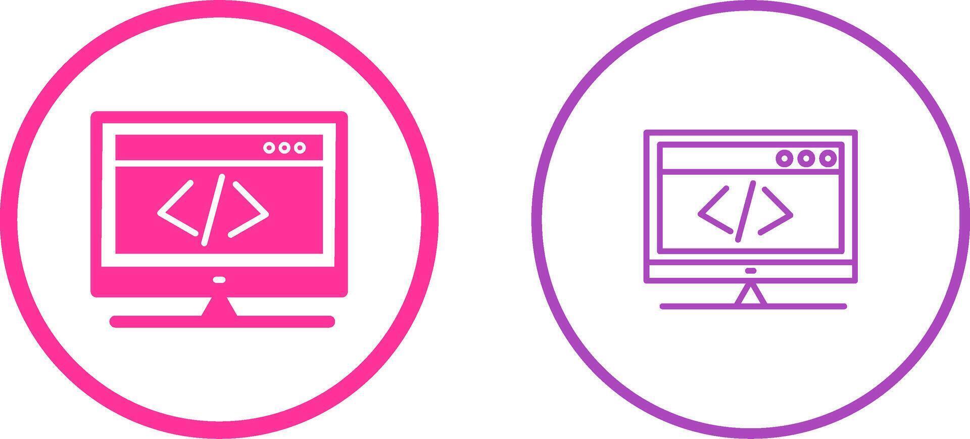 Html Coding Vector Icon 42030133 Vector Art At Vecteezy