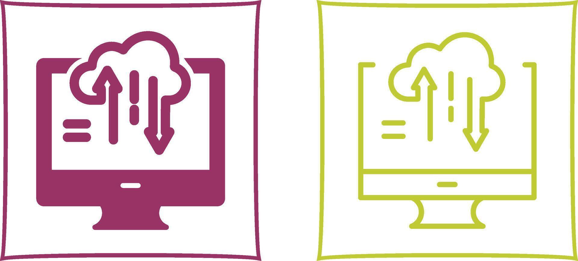 Data Transfer Vector Icon 42031508 Vector Art At Vecteezy