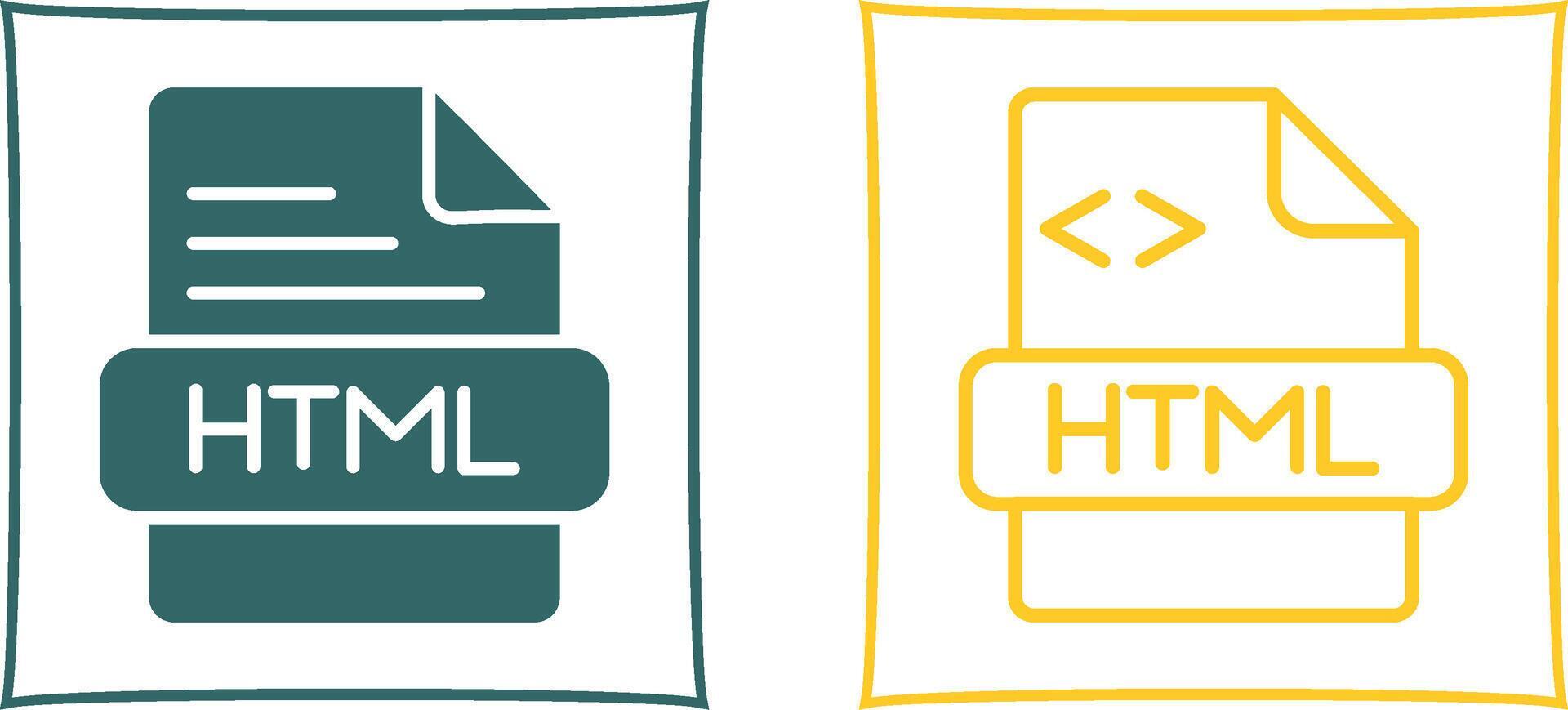 HTML Vector Icon 42033352 Vector Art at Vecteezy