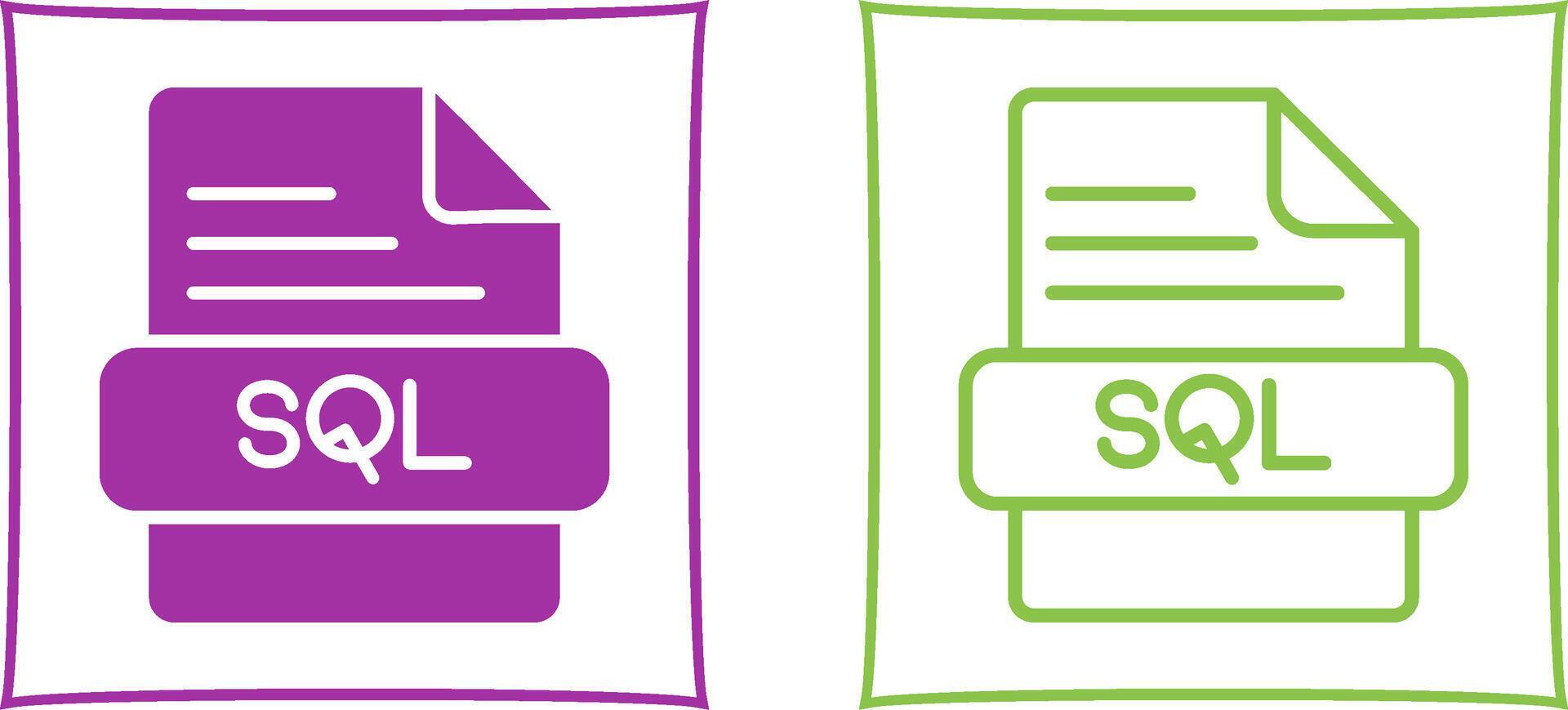 SQL Vector Icon 42033396 Vector Art at Vecteezy