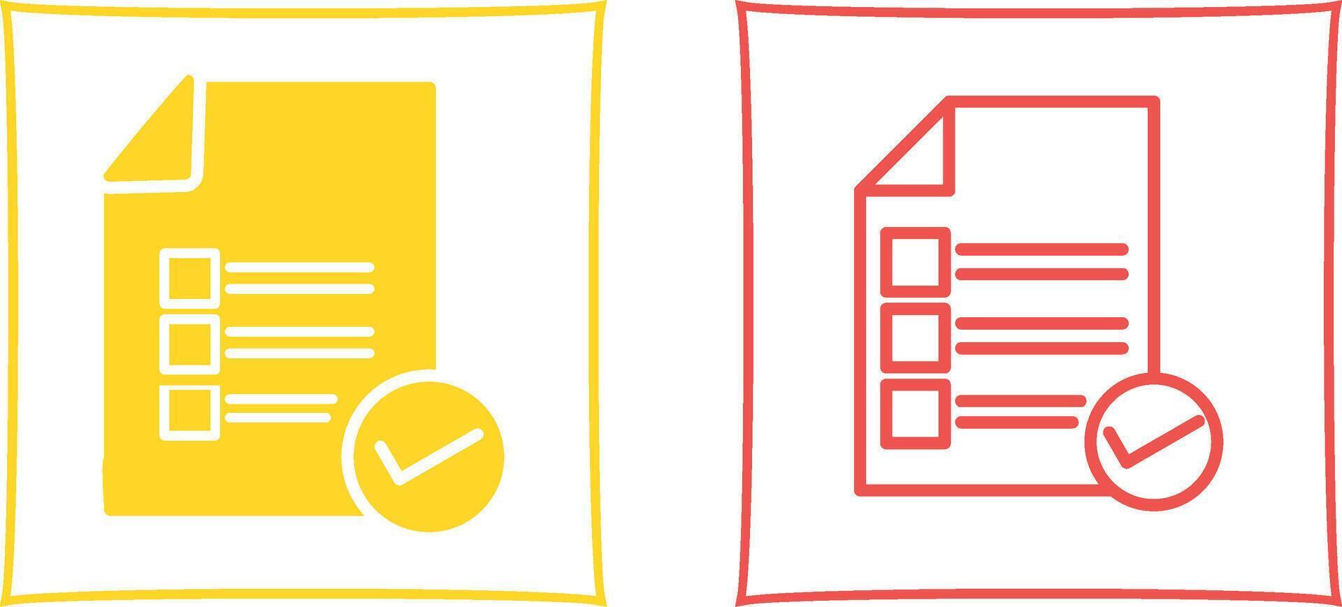 icono de vector de documento válido 42034030 Vector en Vecteezy