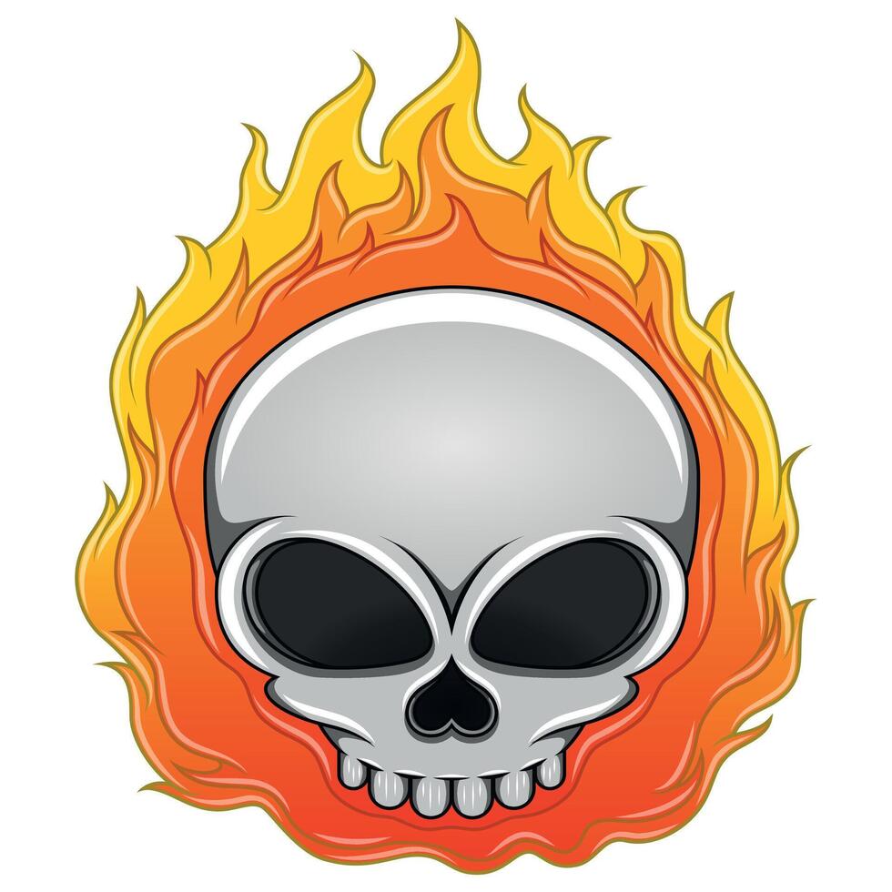 Skull engulfed in fire 42048434 Vector Art at Vecteezy Skull engulfed in fire 42048434 Vector Art at Vecteezy