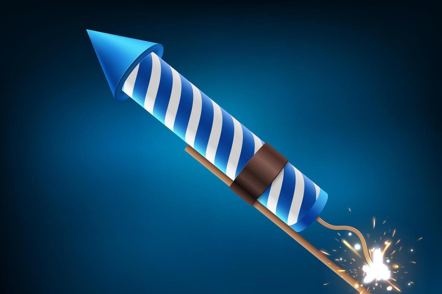 Realistic Firecracker with Light Explosive Effect, Firework Rocket with Sparkling Fireworks ...