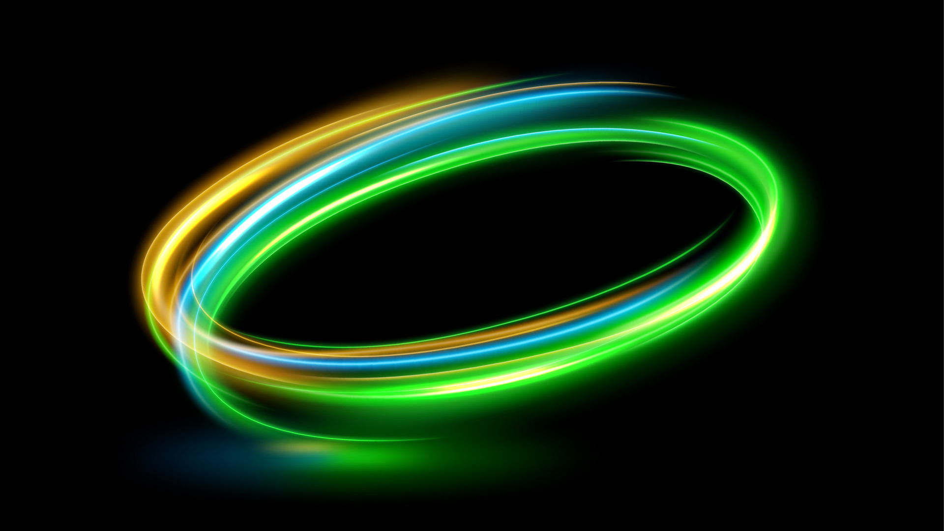 Abstract Ring Light Effect Isolated on Dark Background, Vector Illustration 42050347 Vector Art ...