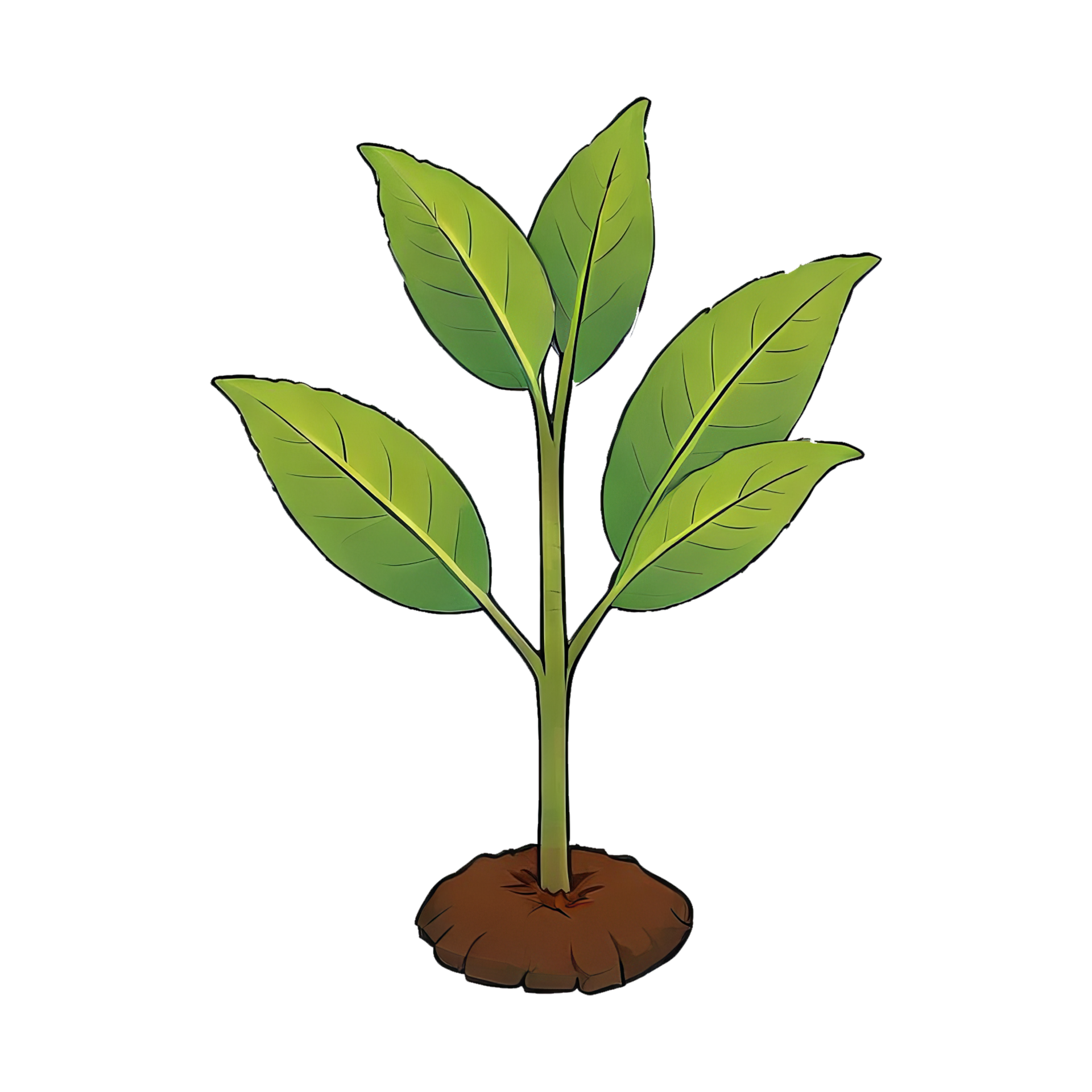 Ai Generated Plant Hand Drawn Cartoon Style Illustration 42052605 Png