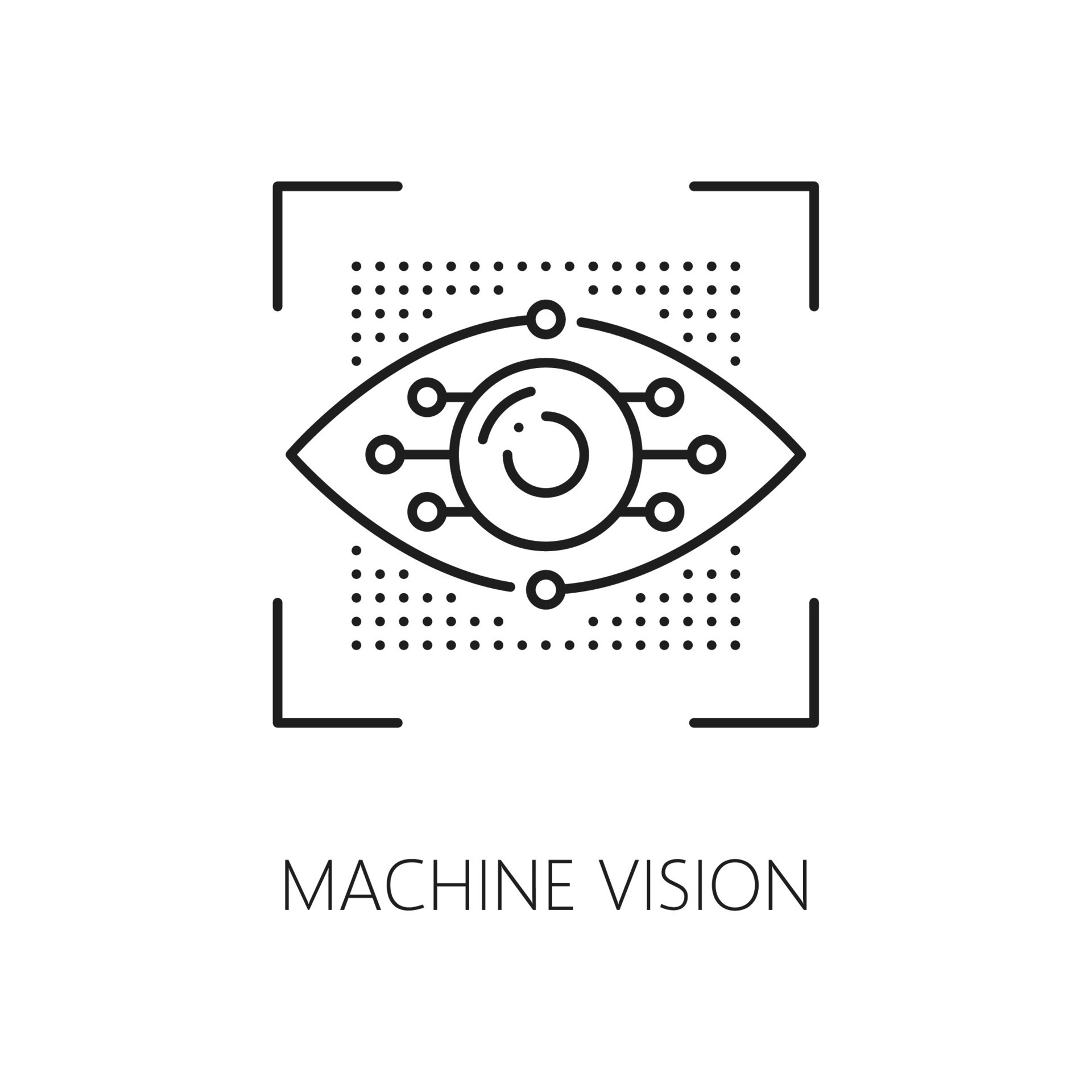 Machine vision and learning, AI intelligence icon 42055729 Vector Art ... Machine vision and learning, AI intelligence icon 42055729 Vector Art ...
