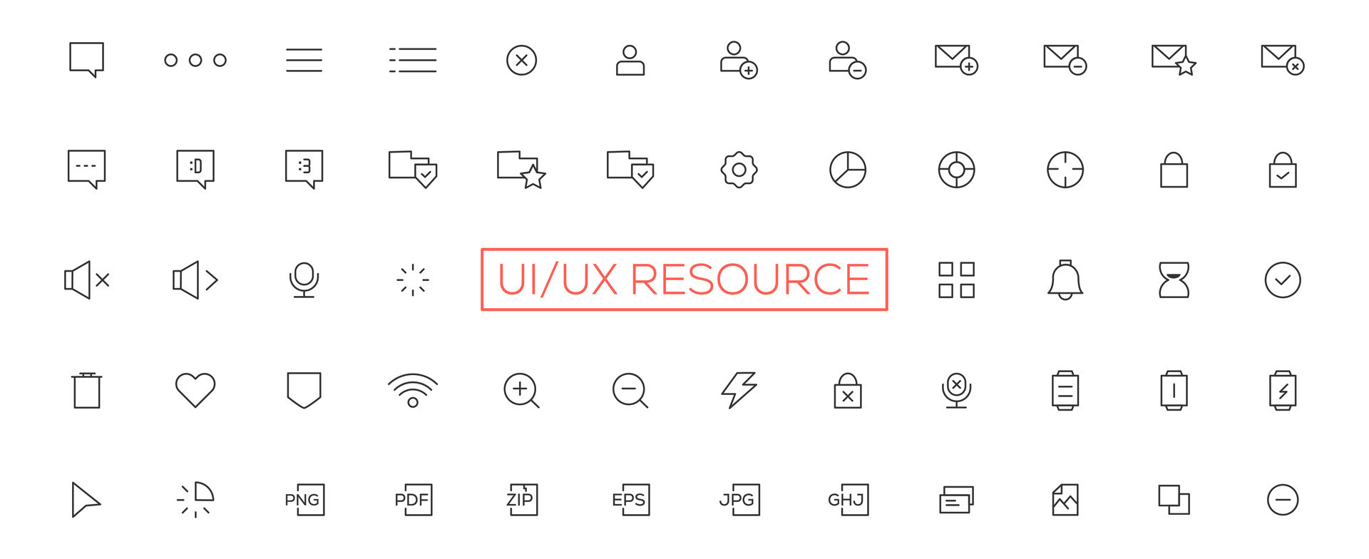Minimalist and simple looking ui icons set for dark, light mode ...