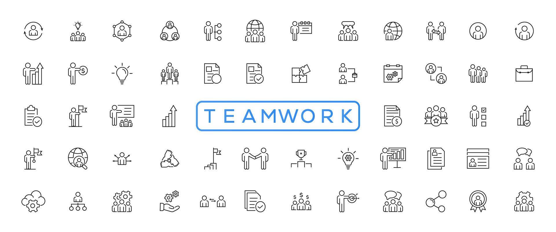 Business teamwork, team building, work group and human resources ...