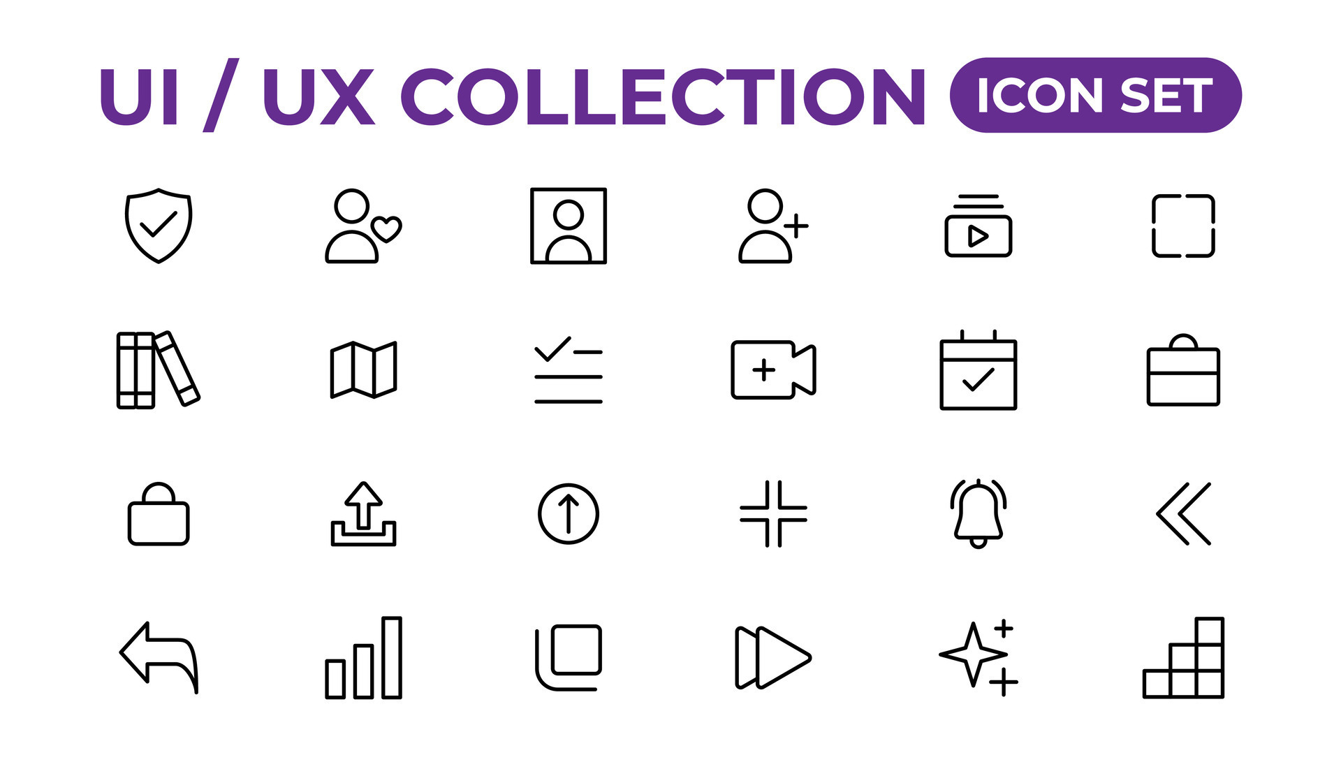 Ui ux icon set, user interface iconset collection. 42059806 Vector Art at Vecteezy