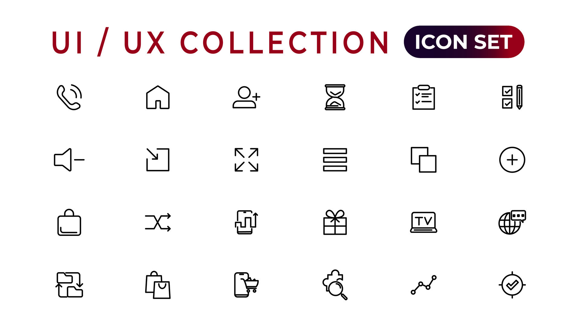 Mega Set Of Ui Ux Icon Set User Interface Iconset Collectionset Of Thin Line Web Icon Set