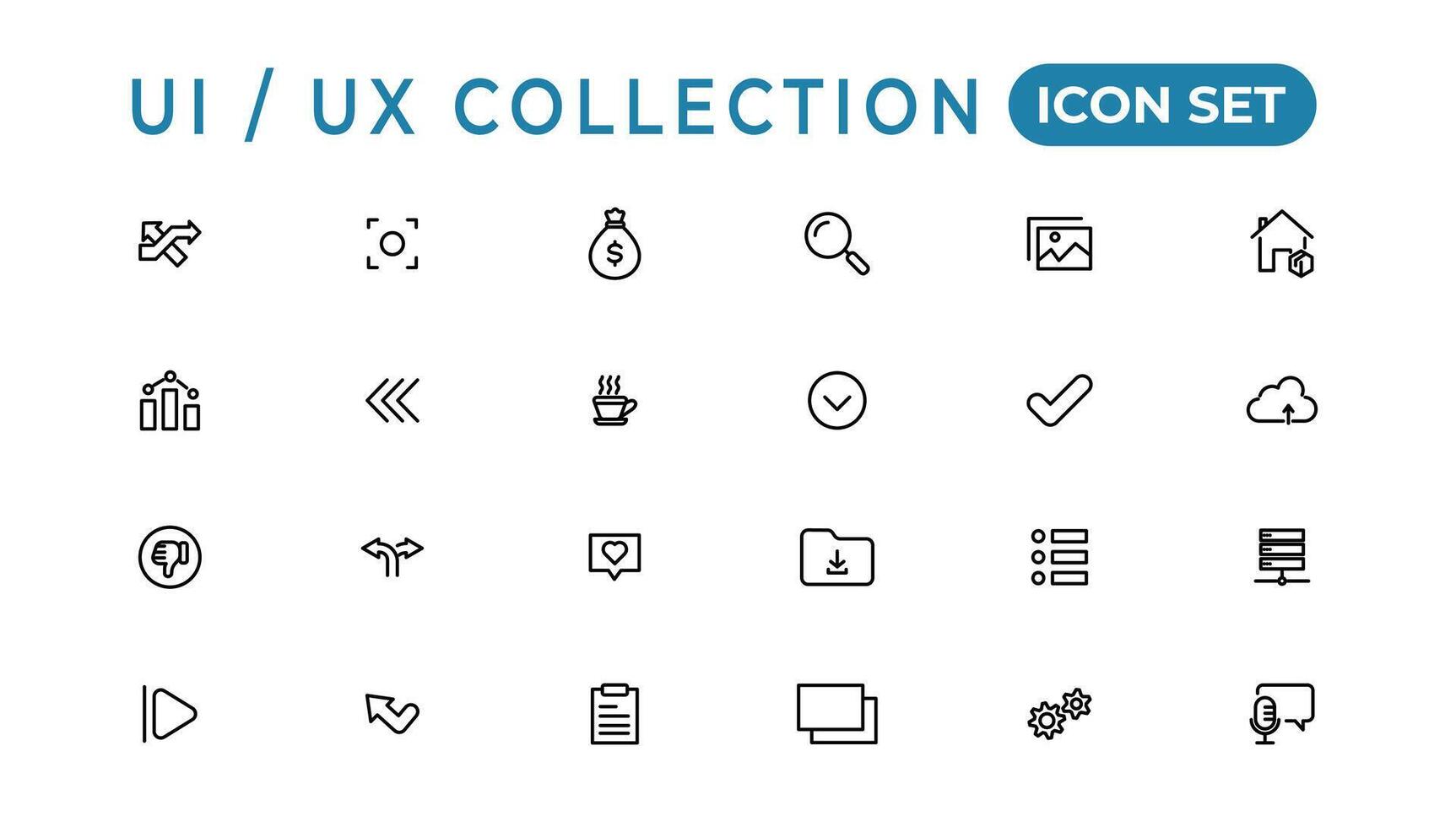 Mega Set Of Ui Ux Icon Set User Interface Iconset Collectionset Of Thin Line Web Icon Set