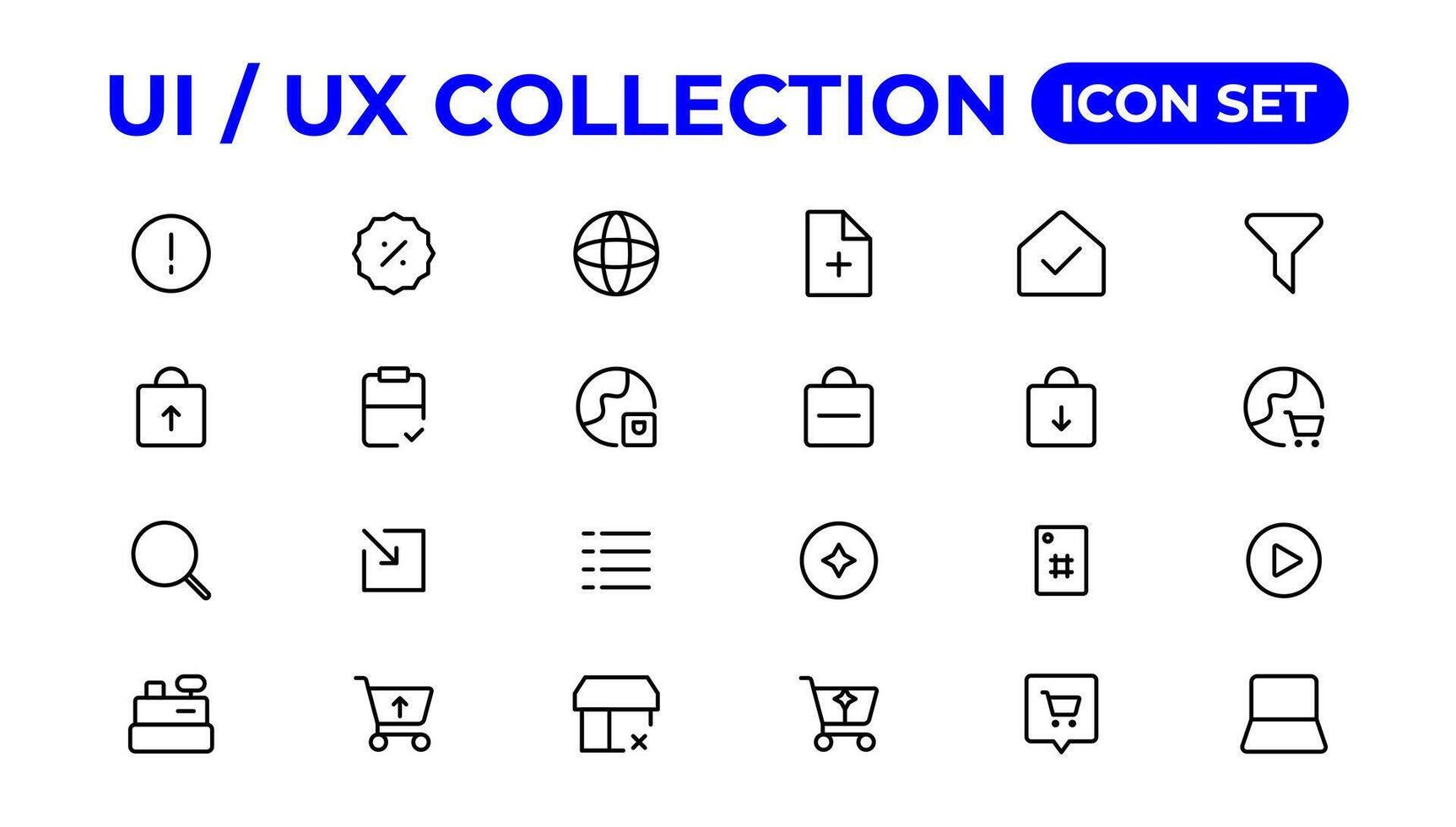 Ui ux icon set, user interface iconset collection. 42060097 Vector Art ... Ui ux icon set, user interface iconset collection. 42060097 Vector Art ...