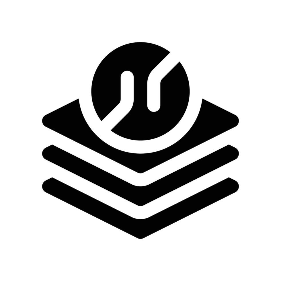 capa icono. vector glifo icono para tu sitio web, móvil, presentación, y logo diseño. 42061218 ...