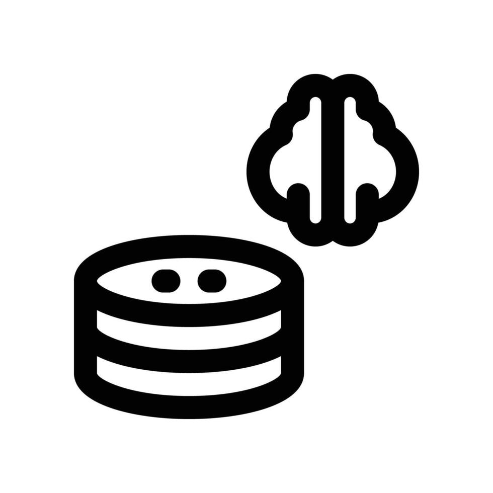 Big Data Icon Vector Line Icon For Your Website Mobile Presentation And Logo Design