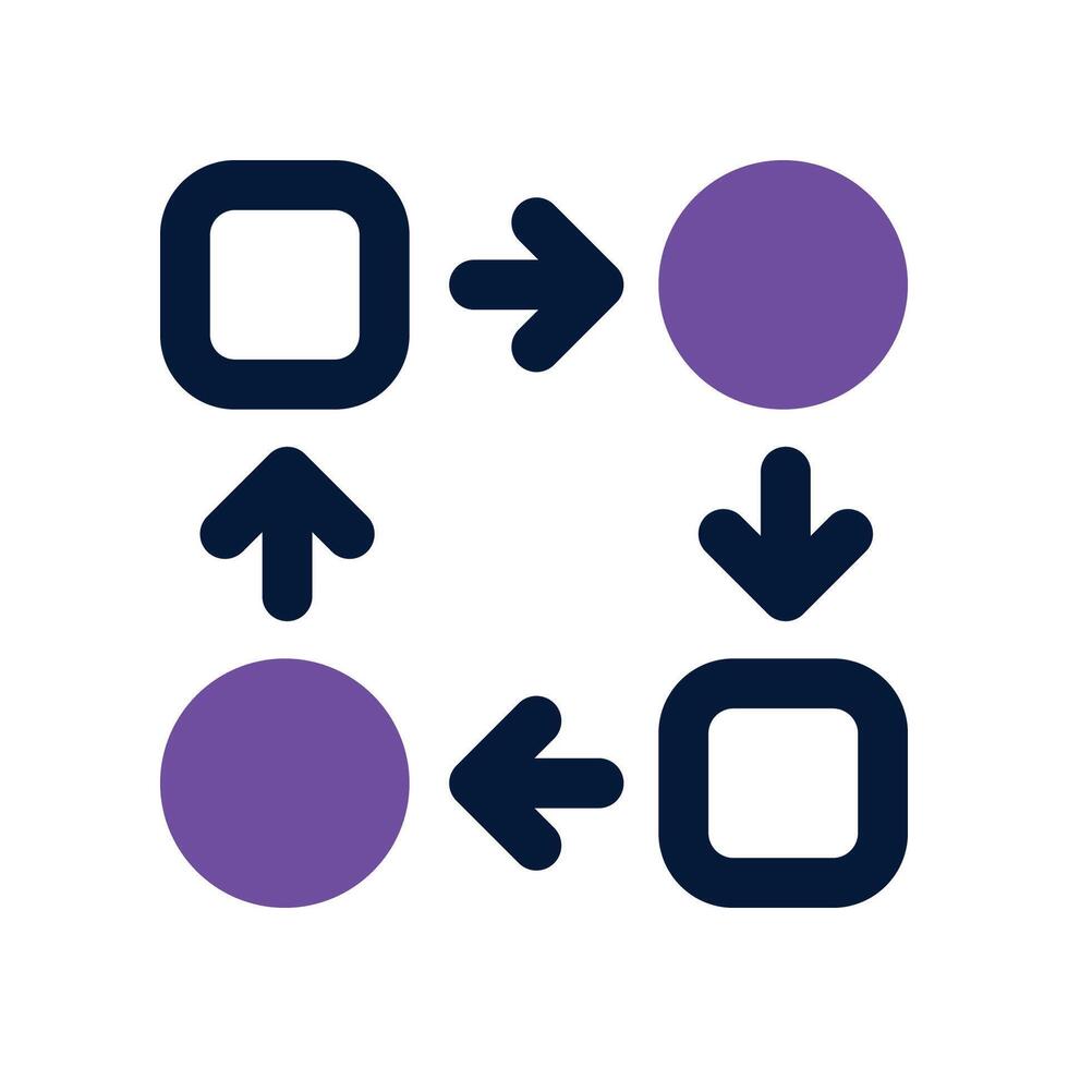 algorithm icon. vector dual tone icon for your website, mobile ...