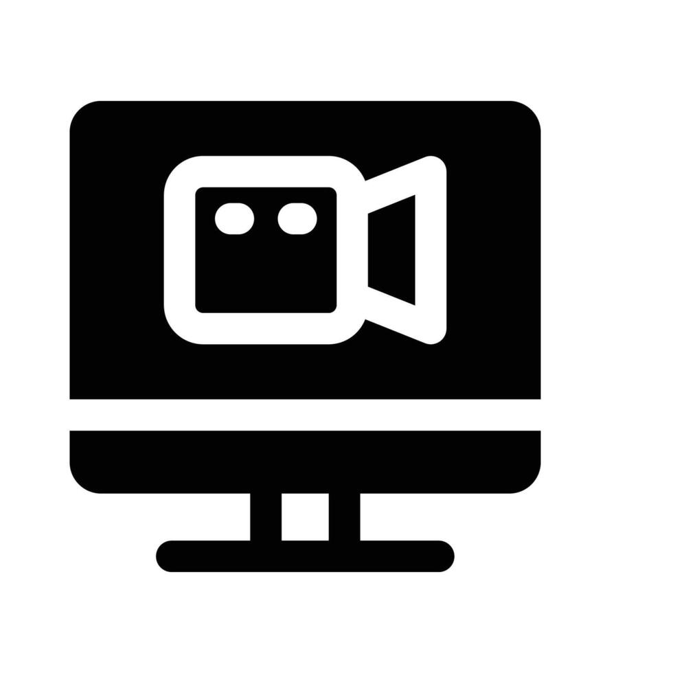 pantalla icono. vector glifo icono para tu sitio web, móvil, presentación, y logo diseño ...