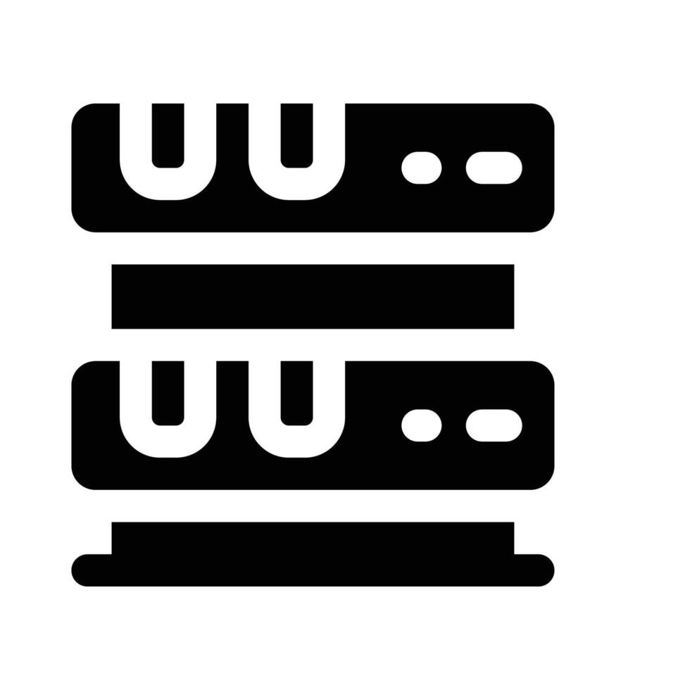 servidor icono. vector glifo icono para tu sitio web, móvil, presentación, y logo diseño ...