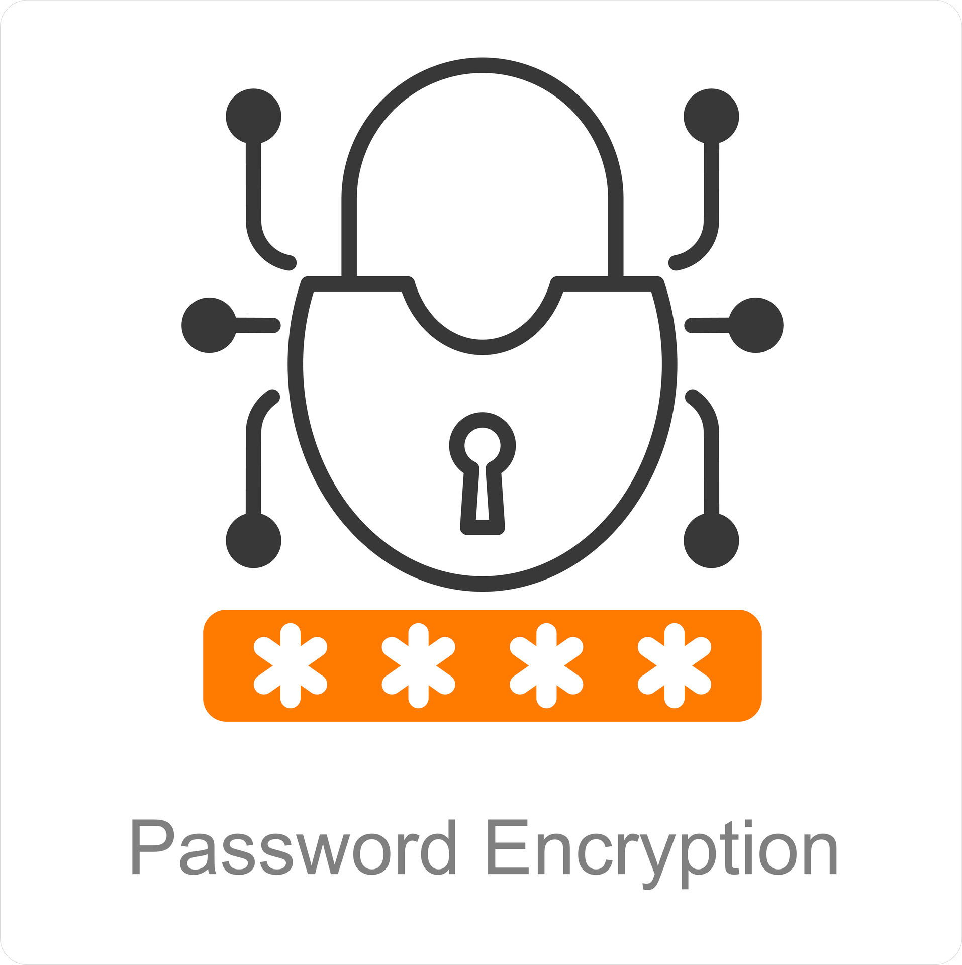Password Encryption And Security Icon Concept 42062104 Vector Art At