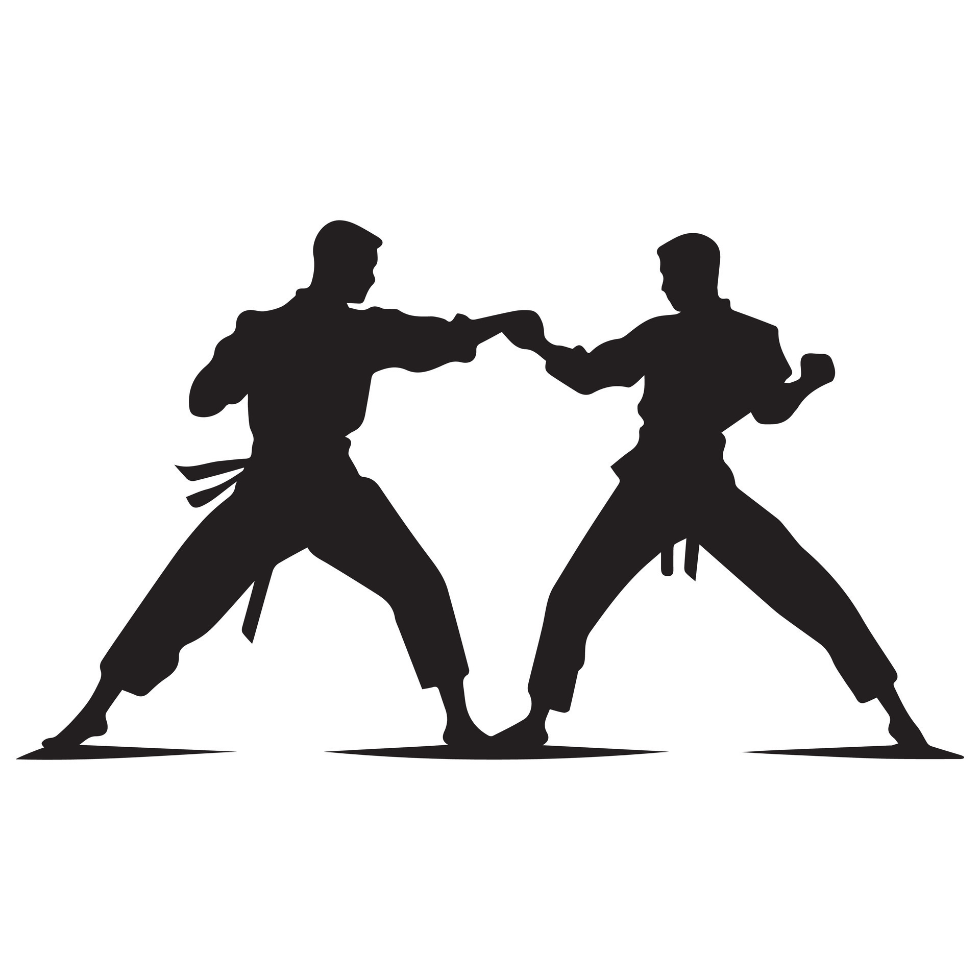 Martial arts strong fighter. Ninja power vector design. 42064917 Vector Art at Vecteezy