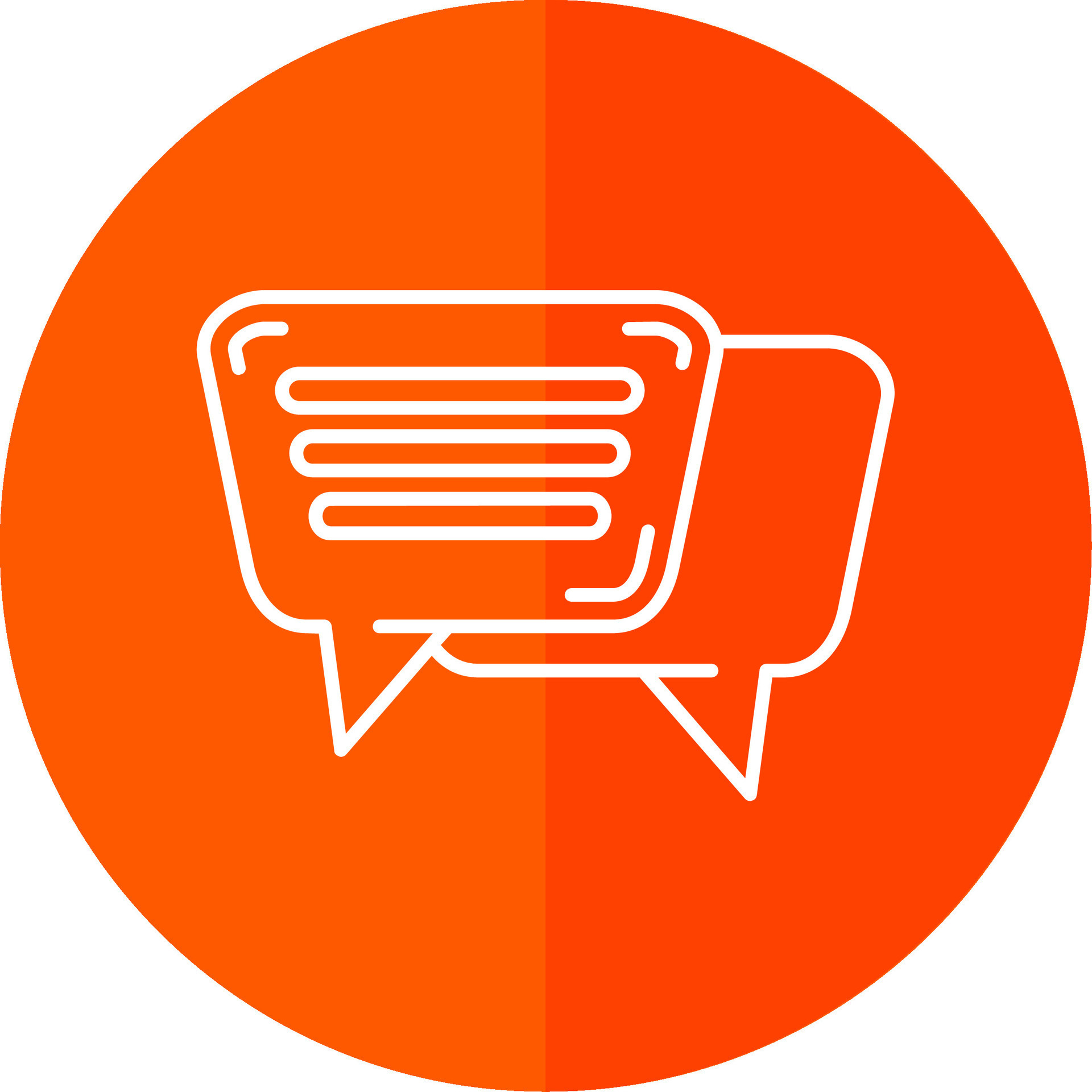 Message Line Red Circle Icon 42068448 Vector Art at Vecteezy